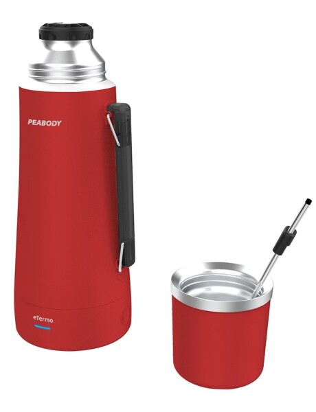 Termo eléctrico Peabody E-Termo 1L 700W con mate y bombilla - Rojo ...