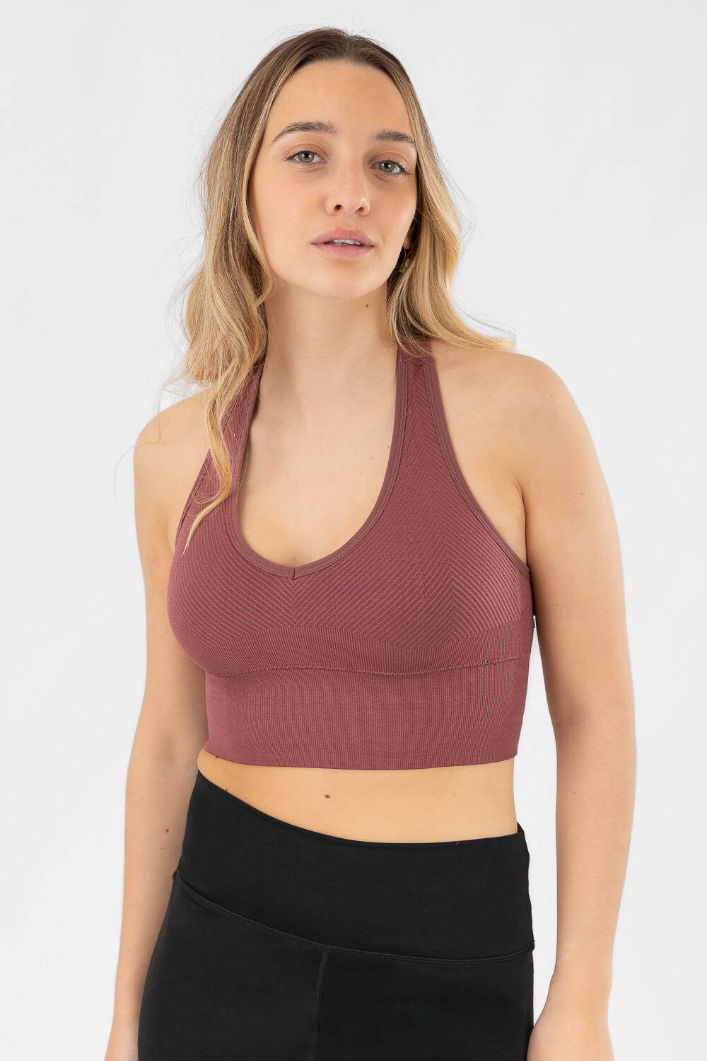 Top deportivo sin costura - Bordeaux — SiSi