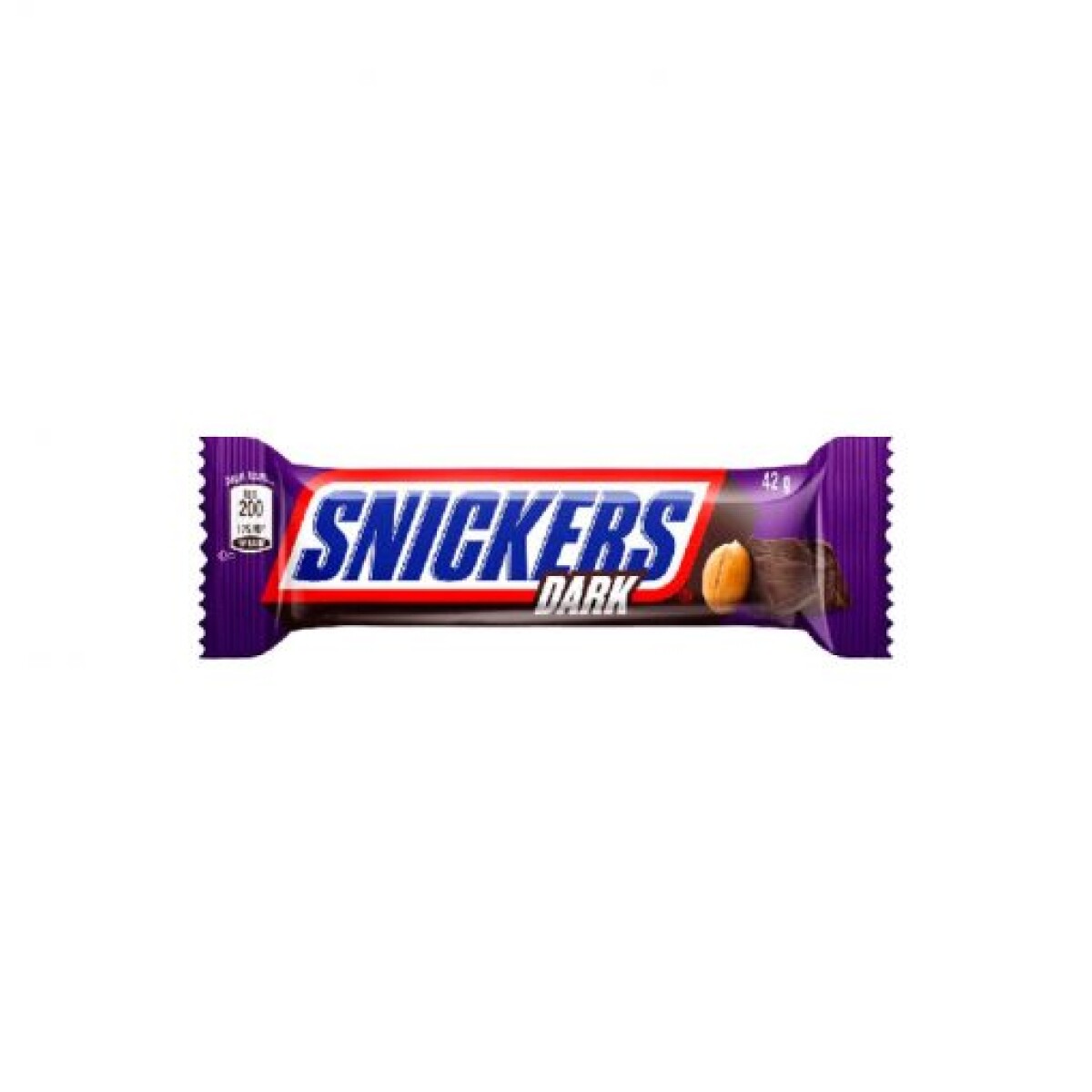 Snickers Dark 42G Rellena De Maní Con Cobertura De Chocolate — Universo ...