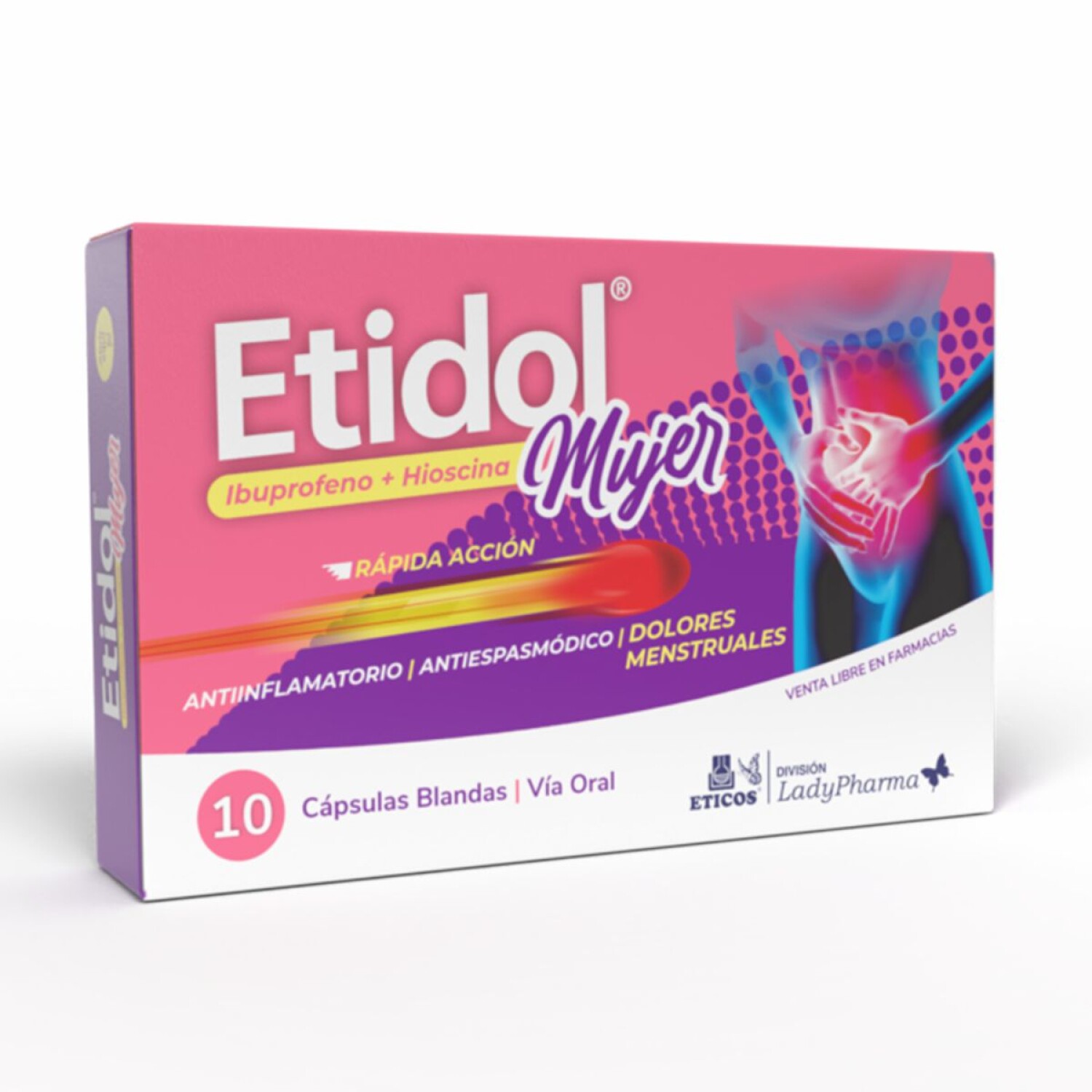 ETIDOL MUJER CJ X 10 CAPSULAS BLANDAS — Farmacenter