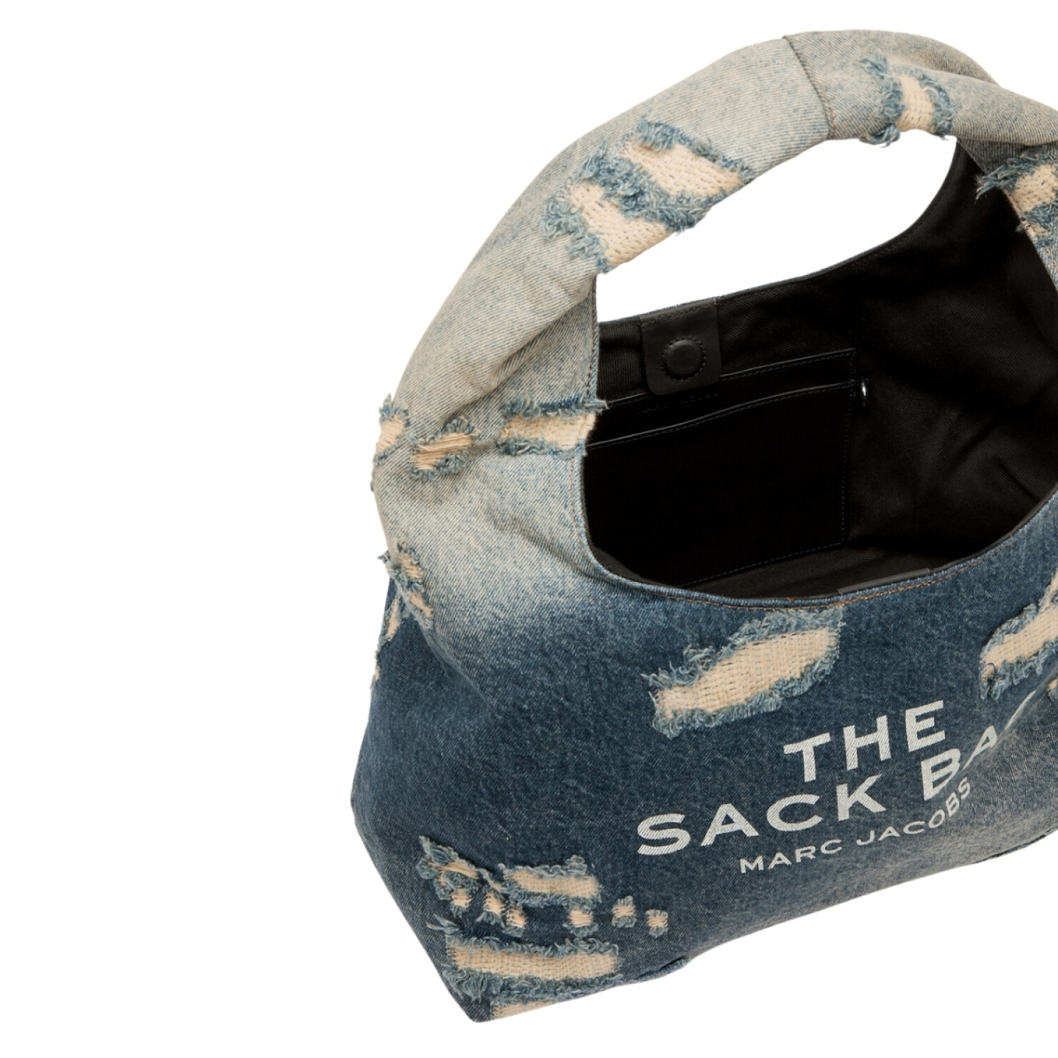 MARC JACOBS - THE RIP AND REPAIR DENIM SACK BAG — WatchMe