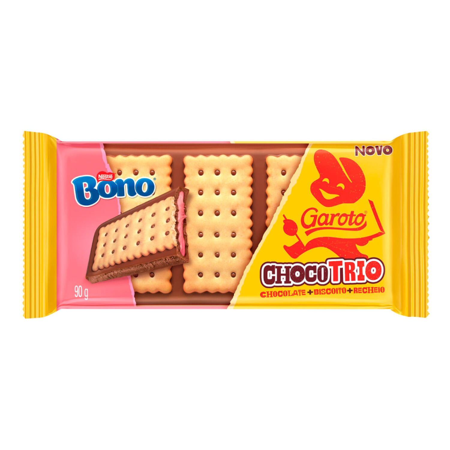 Tableta de Chocolate Garoto Choco Trio Frutilla 90g — San Roque