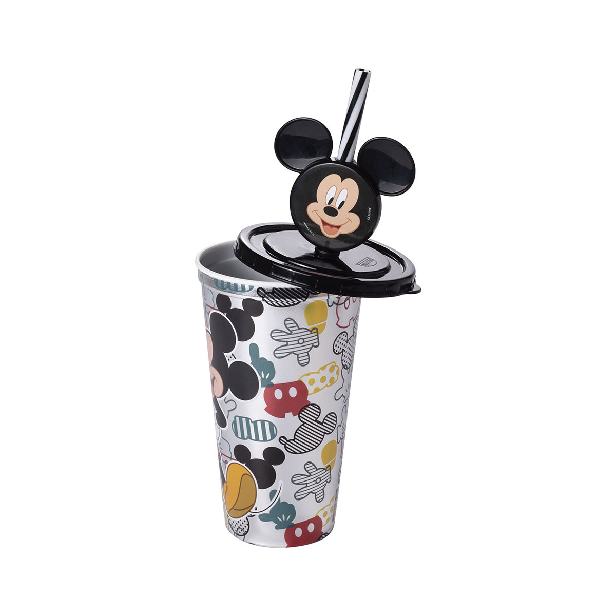 Vaso Plástico Milk Shake con Pin y Pajita Mickey 500 ml - 1103-01 ...