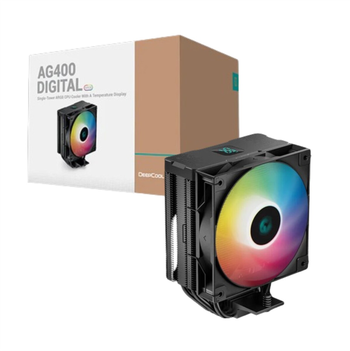 Cooler Deepcool AG400 Digital Negro Argb — Universo Binario