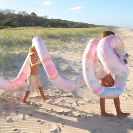 Inflable flotador pancho gigante Sunnylife Snake - Tie Dye Multi ...