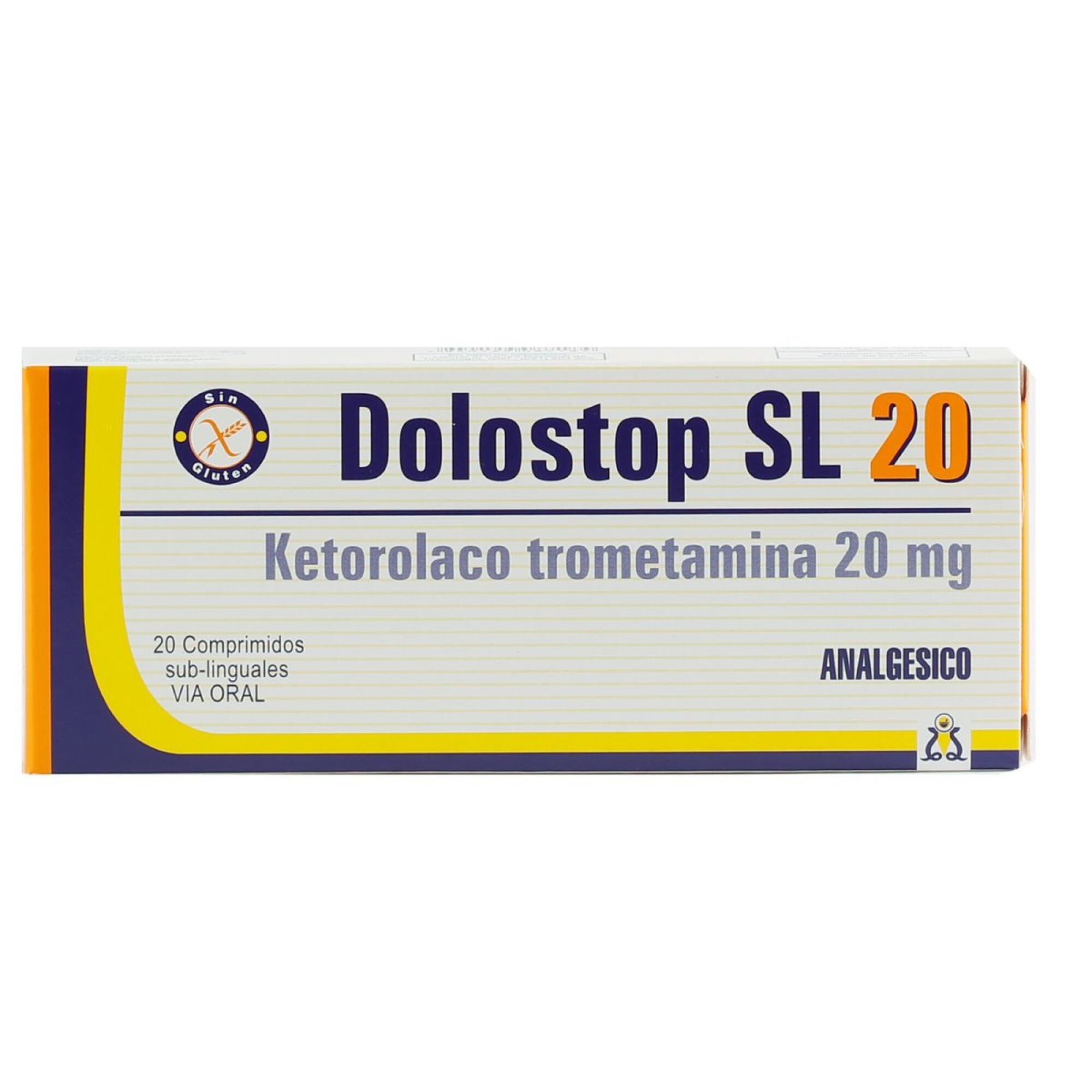 DOLOSTOP SL 20 MG. CJ X 20 COMP. — Farmacenter
