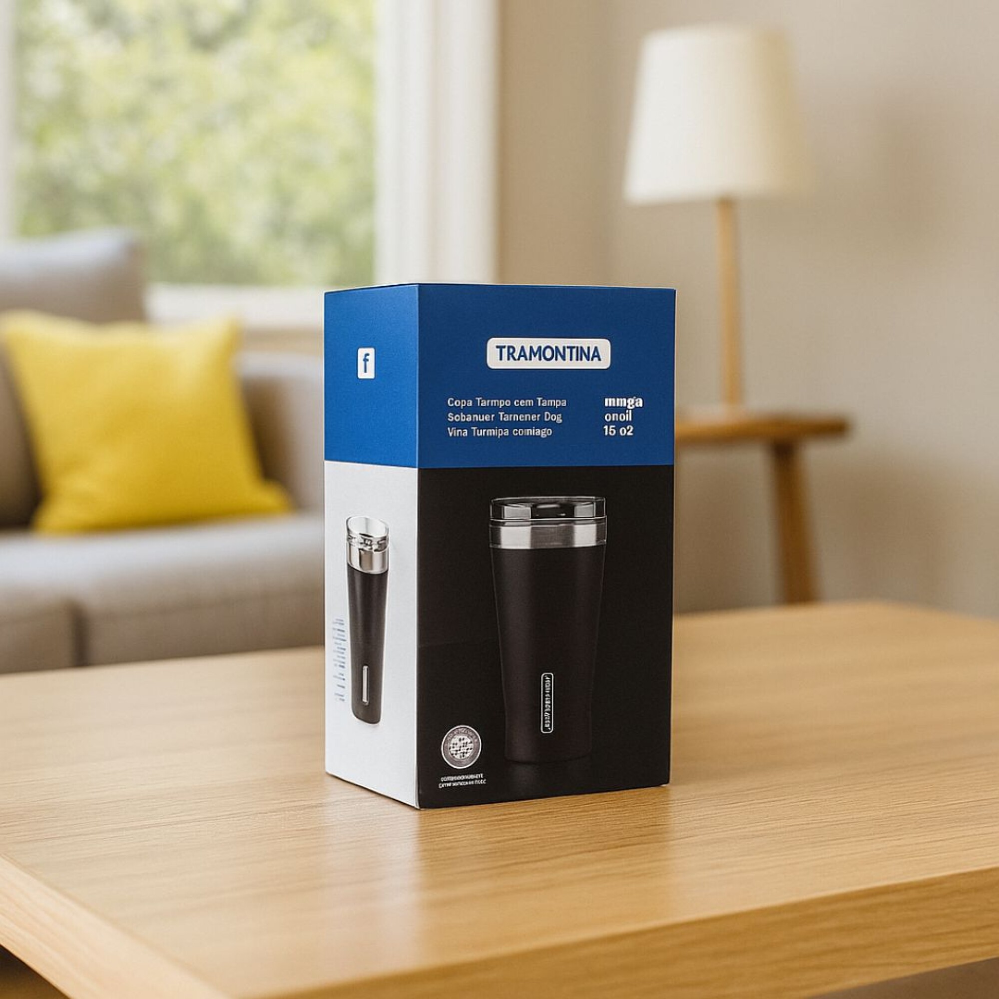 VASO TERMICO TRAMONTINA EXACTO 550ML - NEGRO — Todolandia