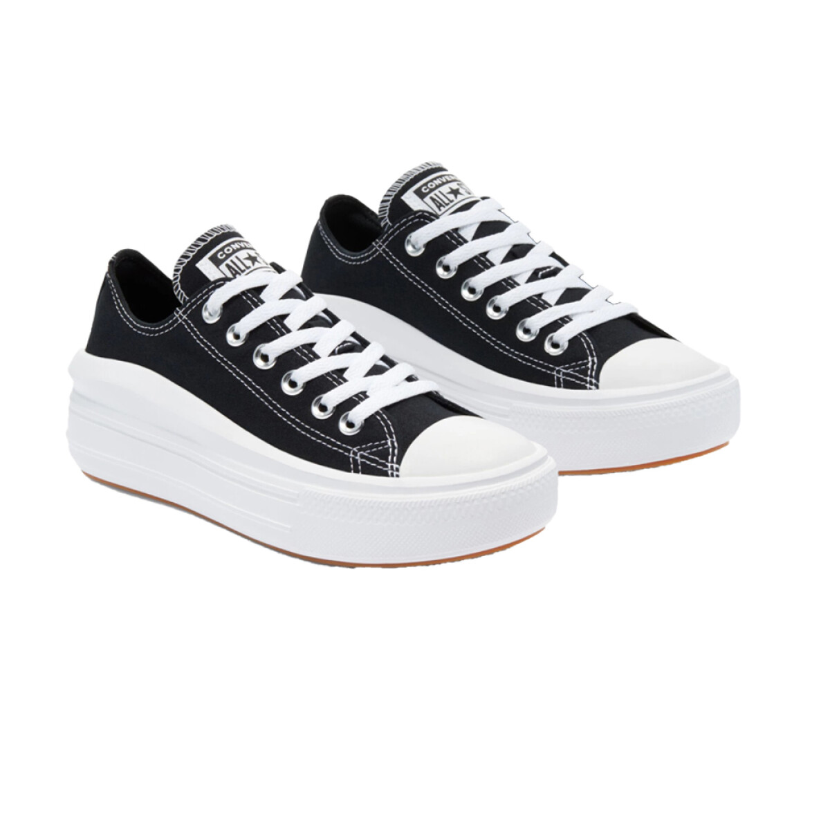 CONVERSE CHUCK TAYLOR ALL STAR MOVE LOW TOP - Black/White — Zooko