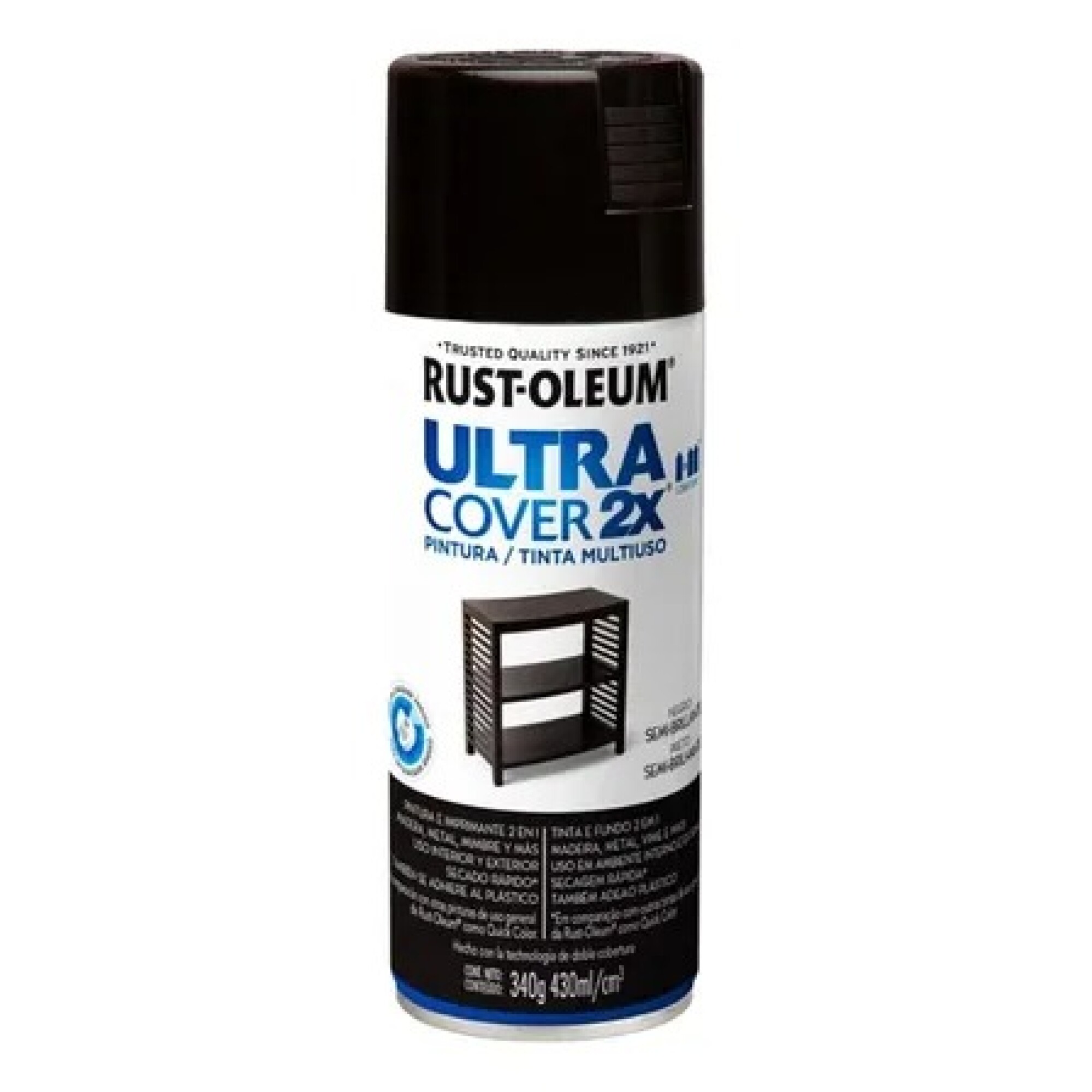 Pintura Aerosol 5 en 1 Rust-Oleum Negro Mate (Pintura + Primer ...