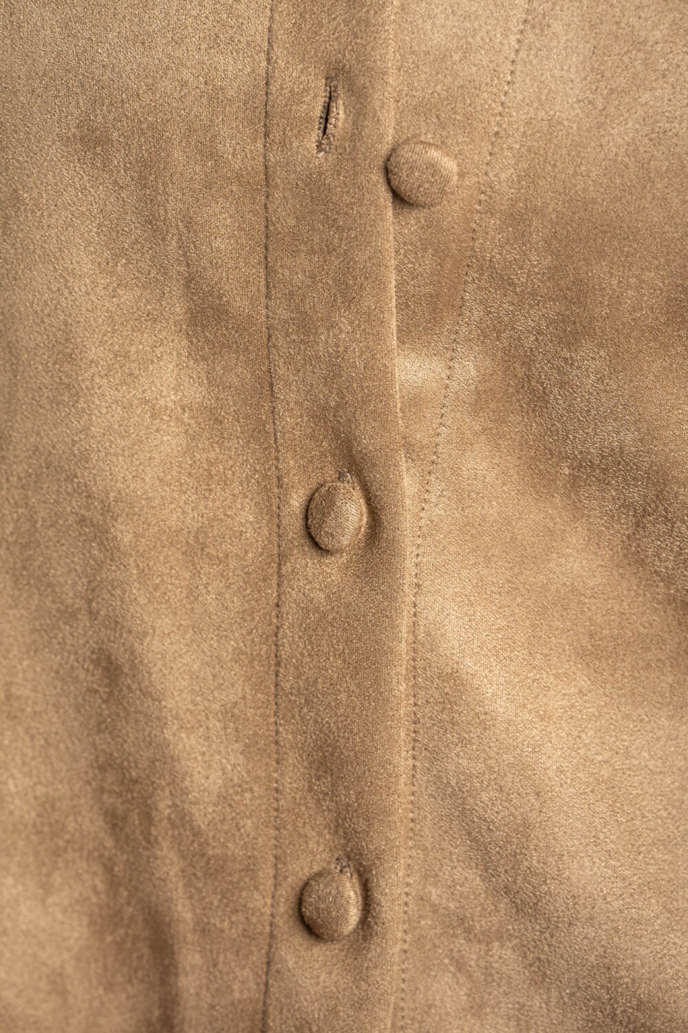 Camisa Gamuza Cuero Vegano - Moca — Lemon