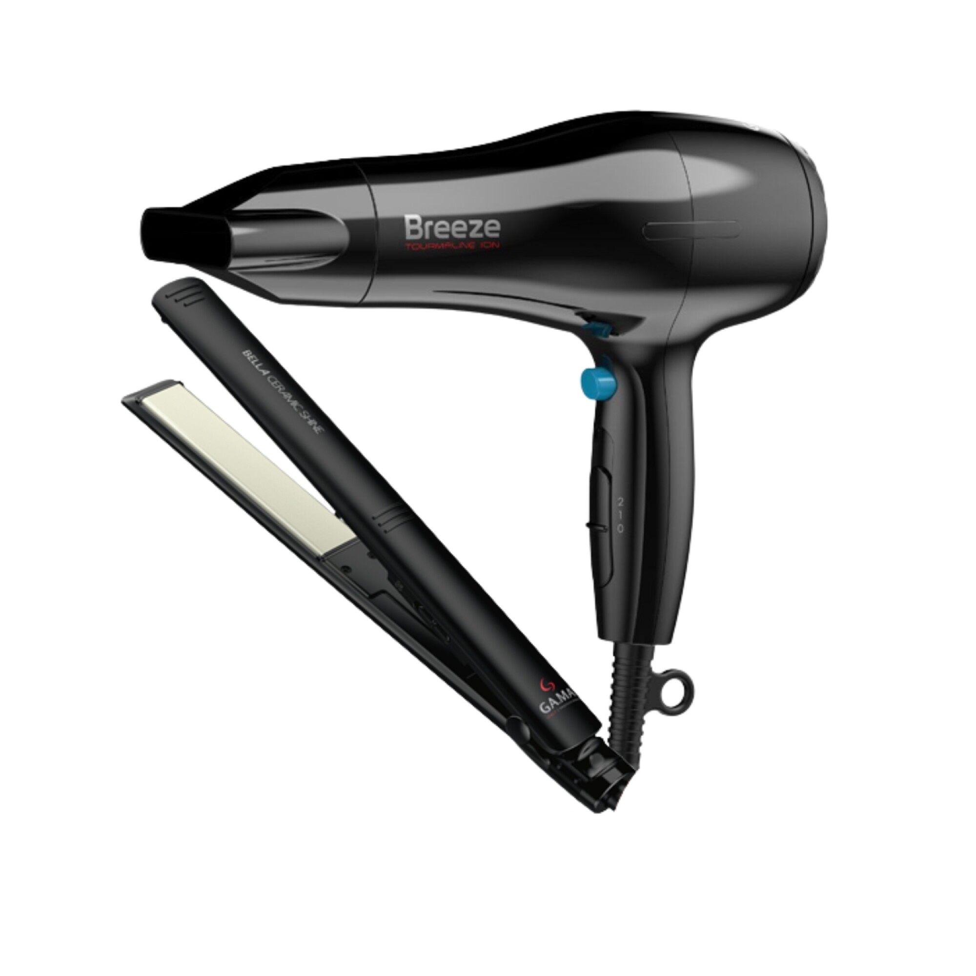 Set Gama Planchita Bella Shine + Secador Breeze — Electroventas