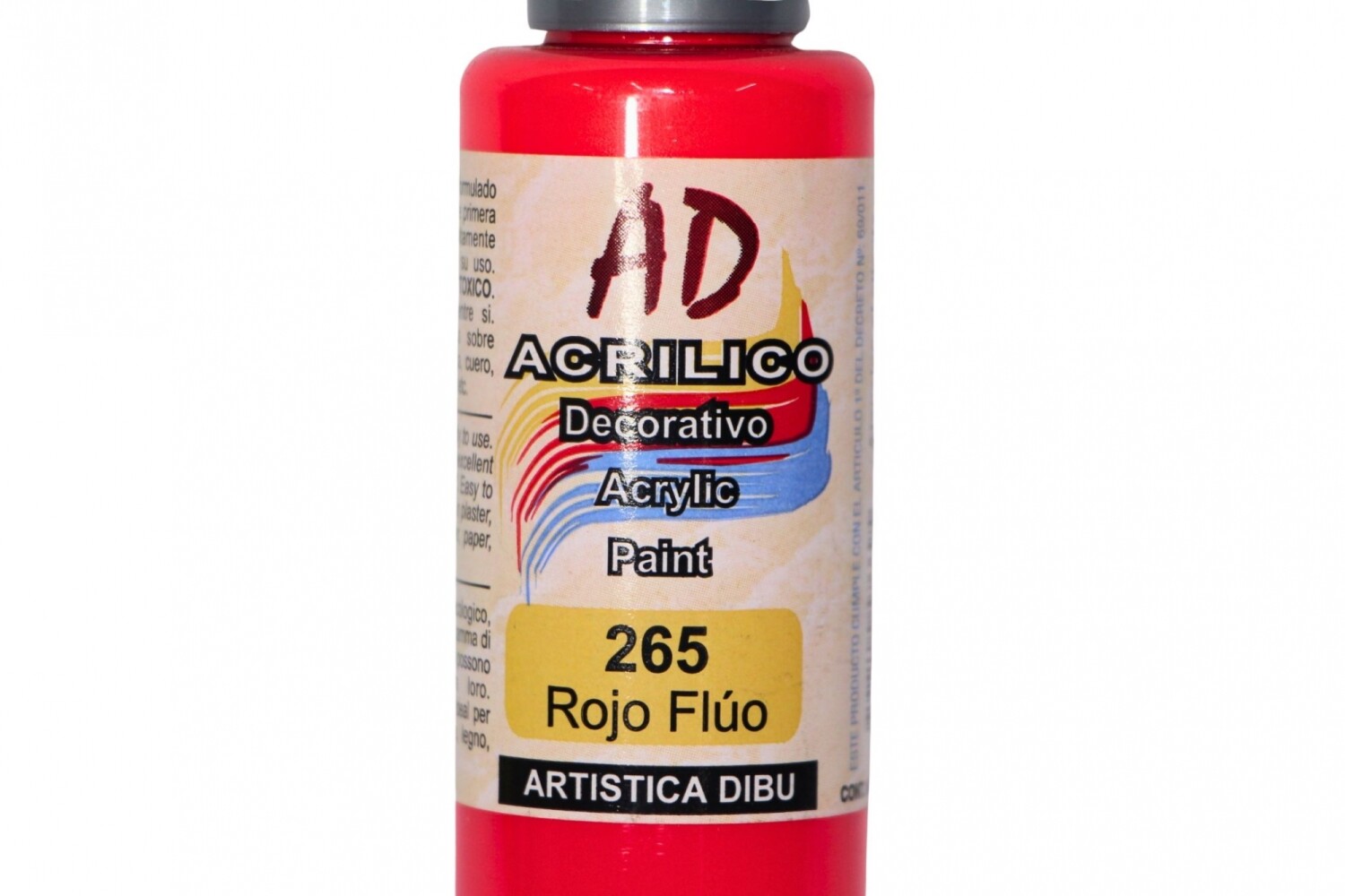 PINTURA ACRILICA ARTISTICA DIBU 60 ML. DIFERENTES COLORES - COLOR ROJO ...