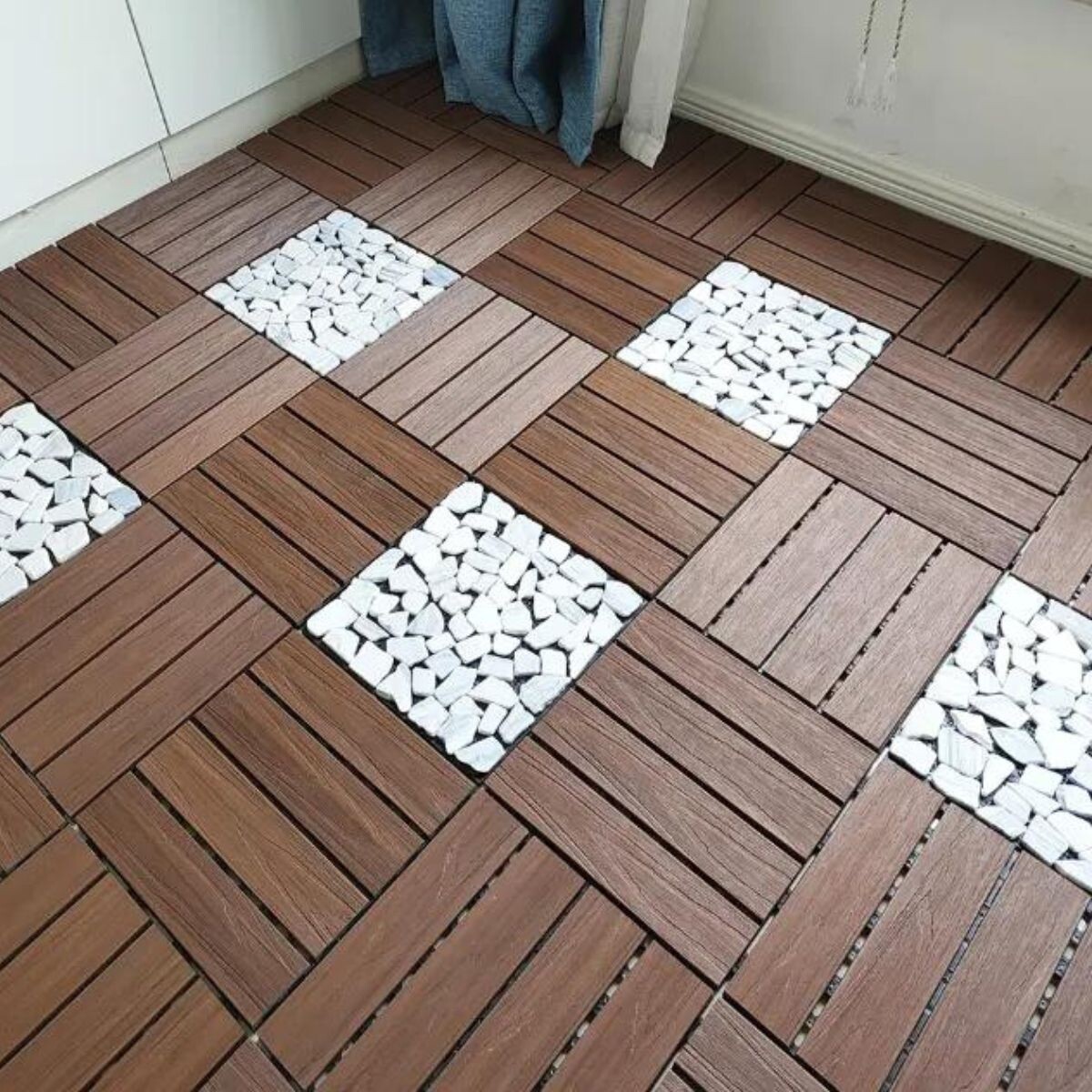 Deck Simil Madera Para Exterior en WPC Cafe Maderado — Prodeco
