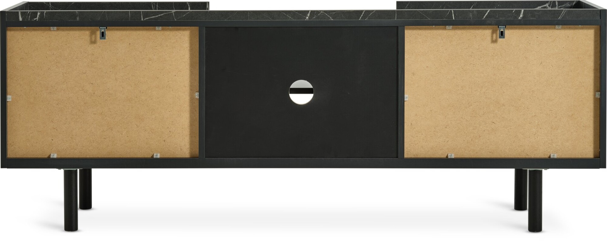 Mueble TV KRONDAL 2 puertas color mármol — JYSK