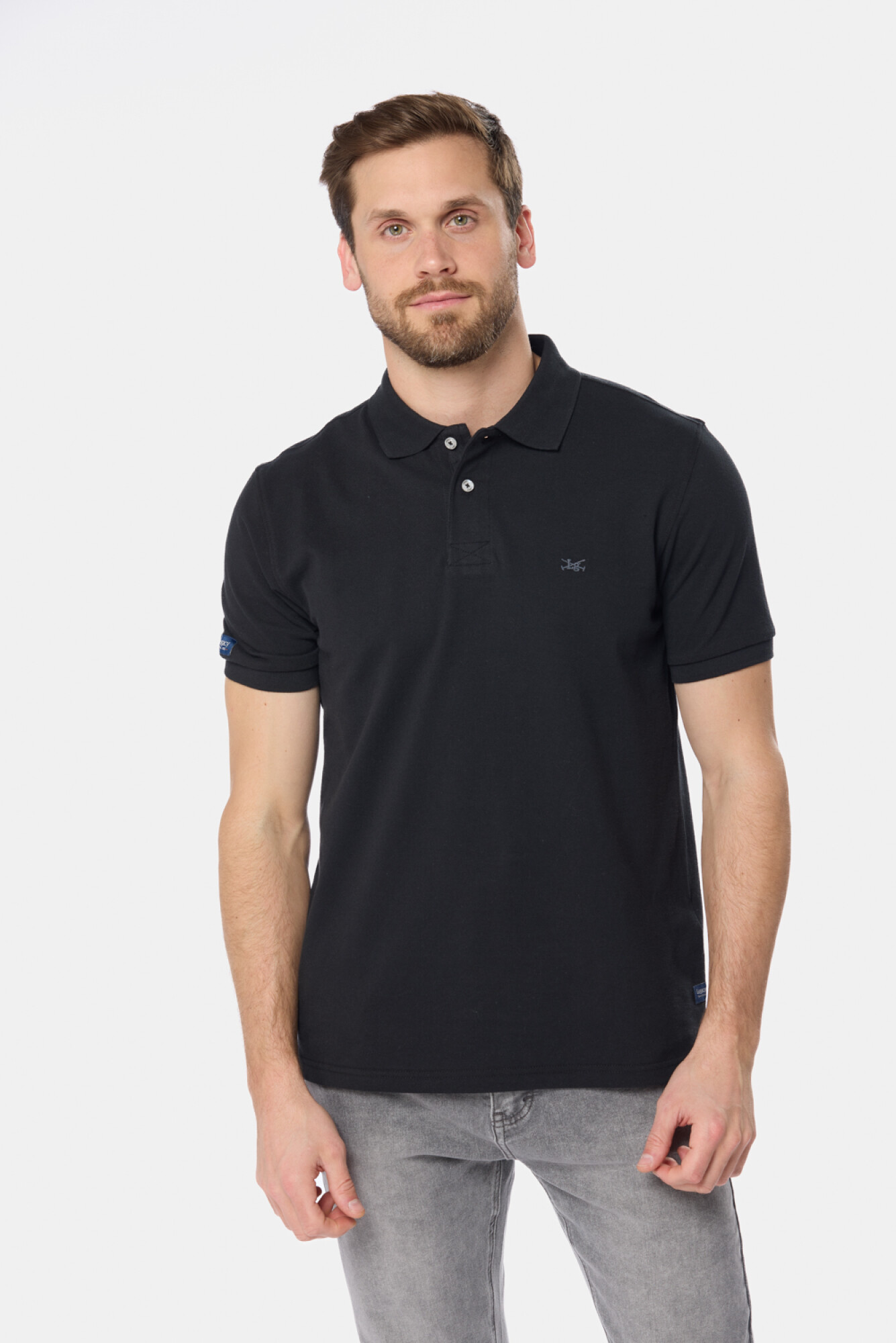 REMERA POLO LISA - Negro — Legacy