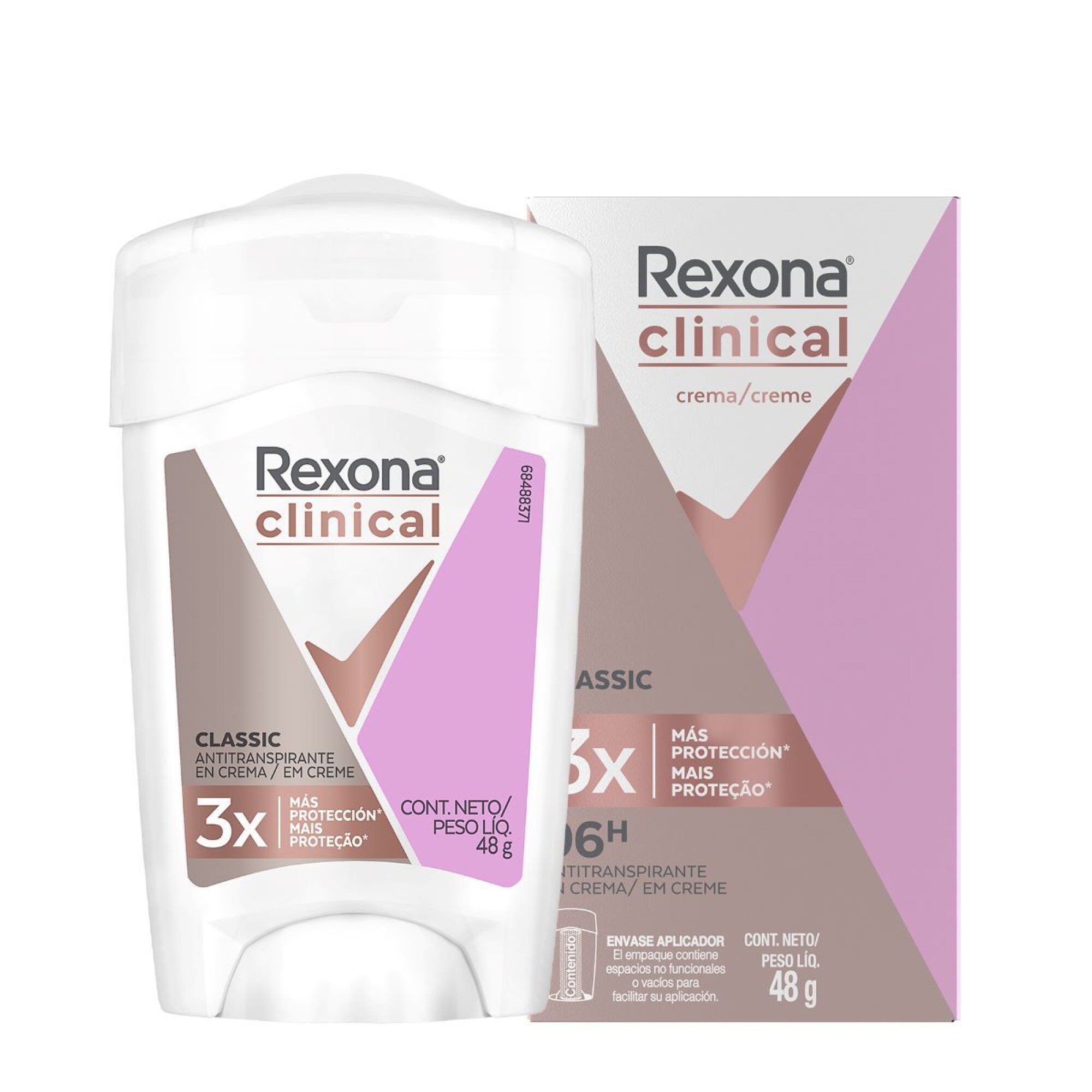 REXONA DEO BARRA CR. CLINICAL WOMEN FR. — Farmacenter