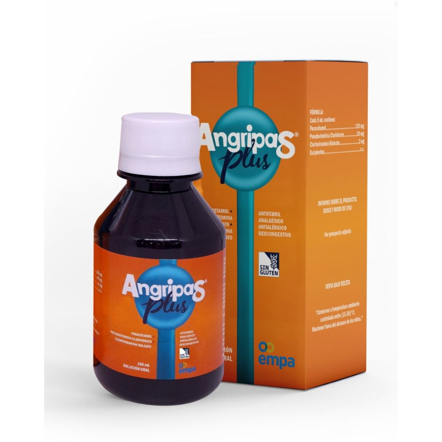 ANGRIPAS PLUS JARABE FRASCO X 100 ML. — Farmacenter