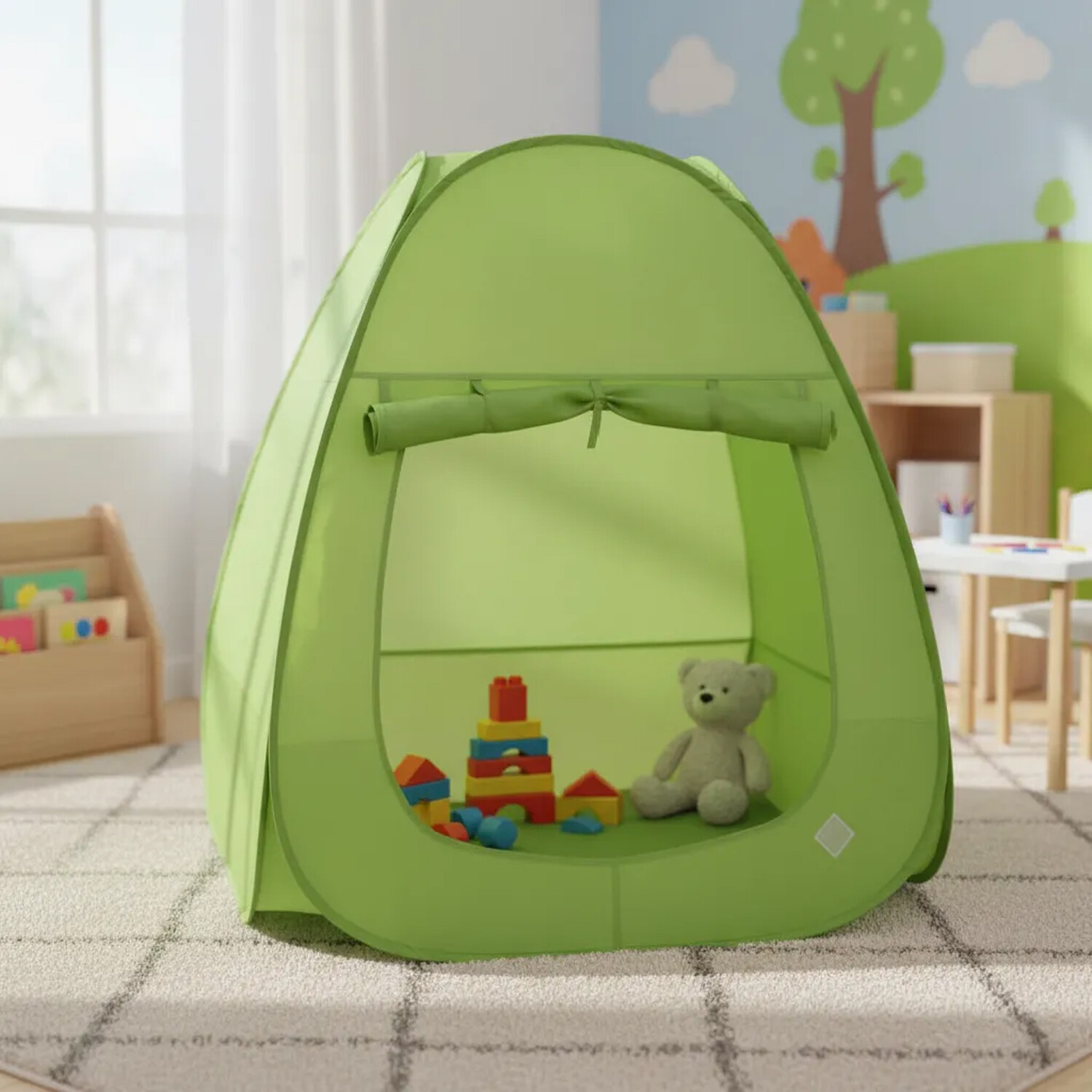 Carpa Casa Infantil Autoarmable con Bolso - Verde — HTS
