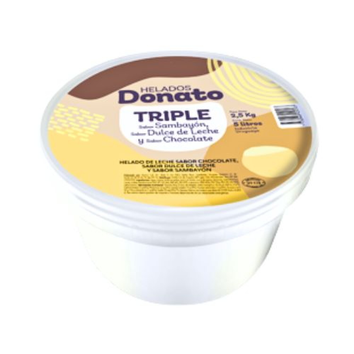 Helado Donato - 5 lt - - Sambayón, DDL y Chocolate — CONGELADOS.COM.UY