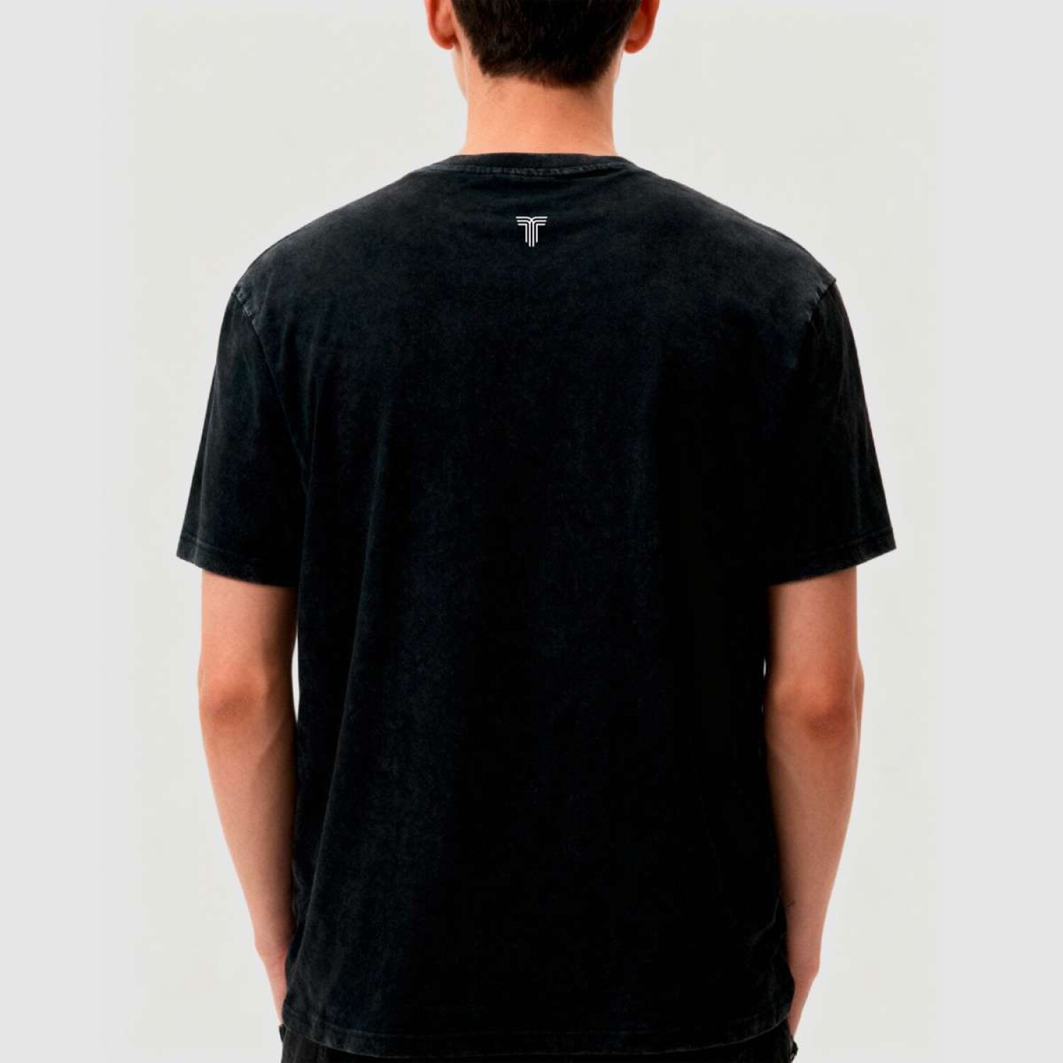 Remera Washed Tiffosi Unisex - Negro — Tienda Soy Santander