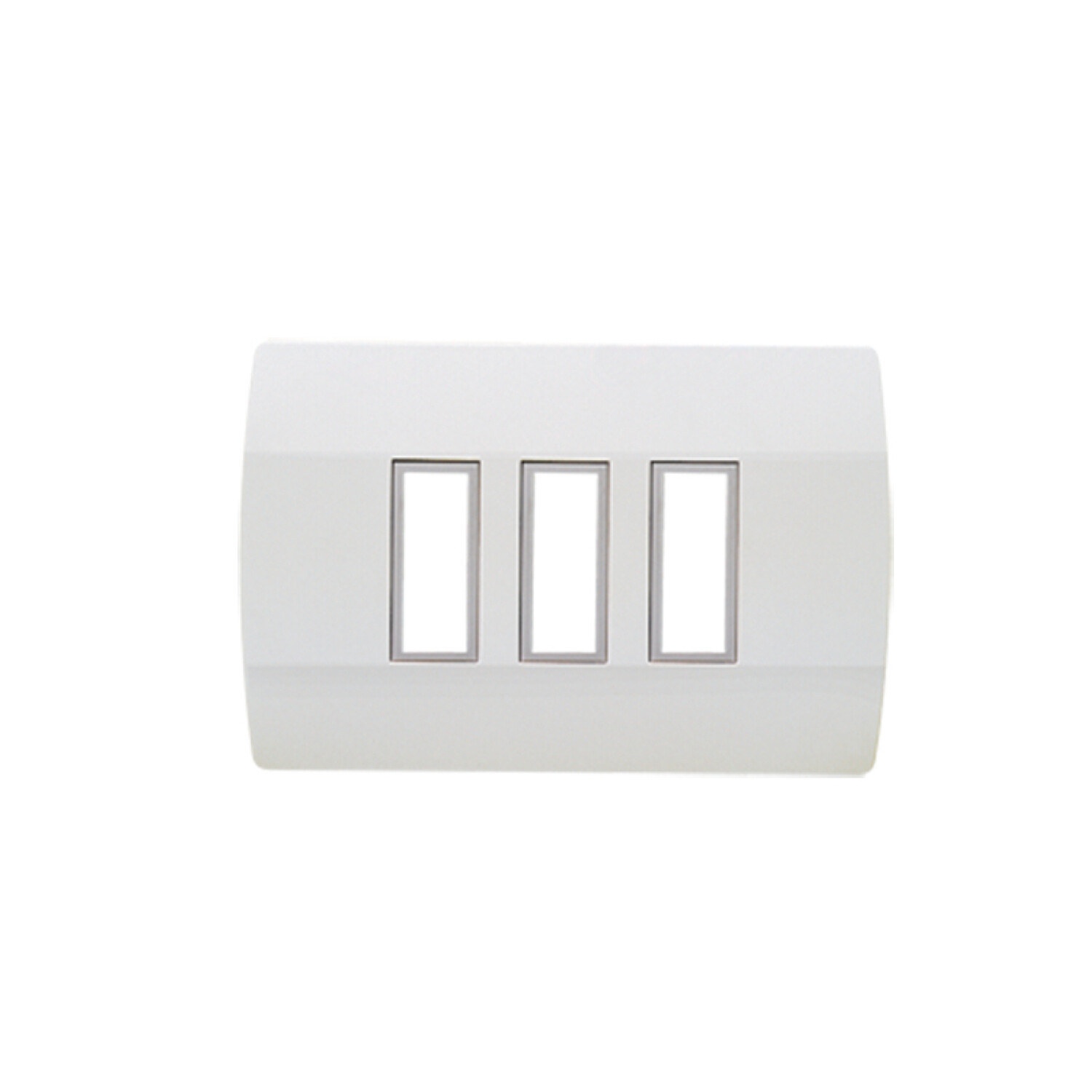 Plaqueta p/3 módulos - Visione blanco - C53503 — Fivisa