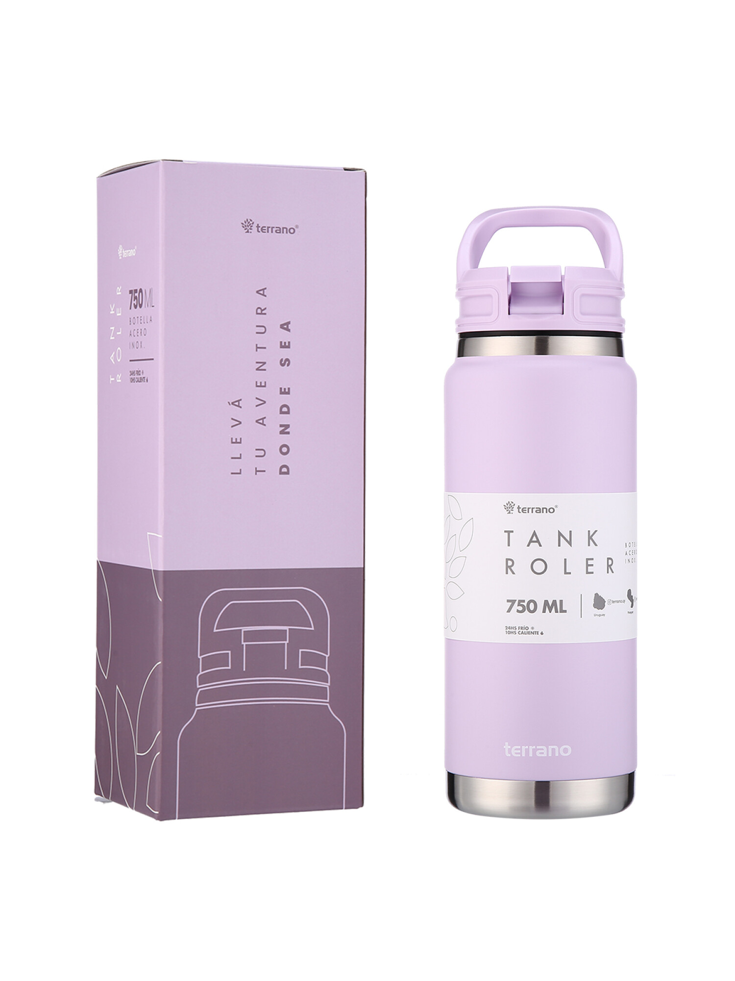 Botella Tank Roler 750ML - Lila — Terrano