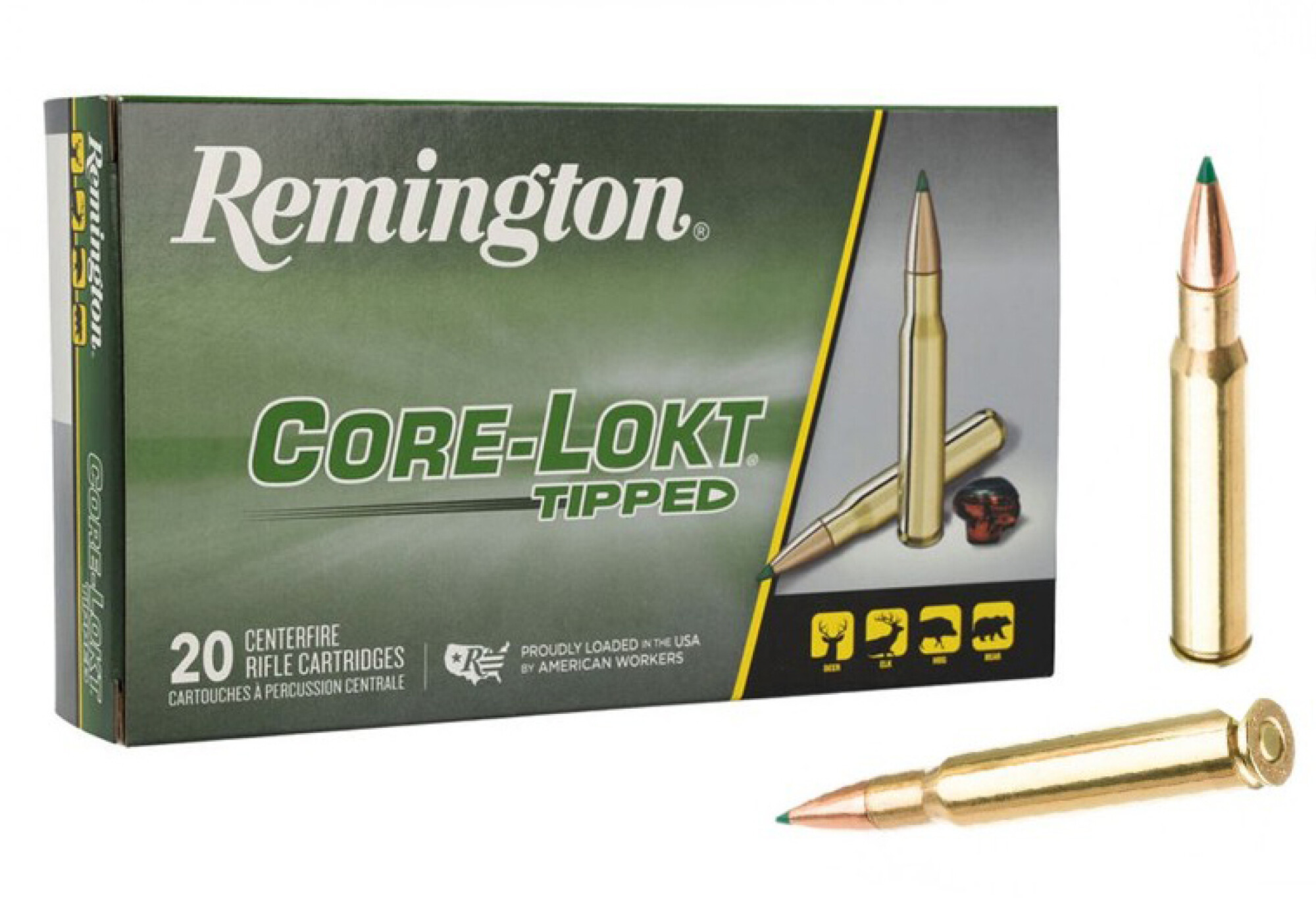 BALA REMINGTON CAL 308WIN CORE-LOKT TIPPED 180grs.- — Magnum