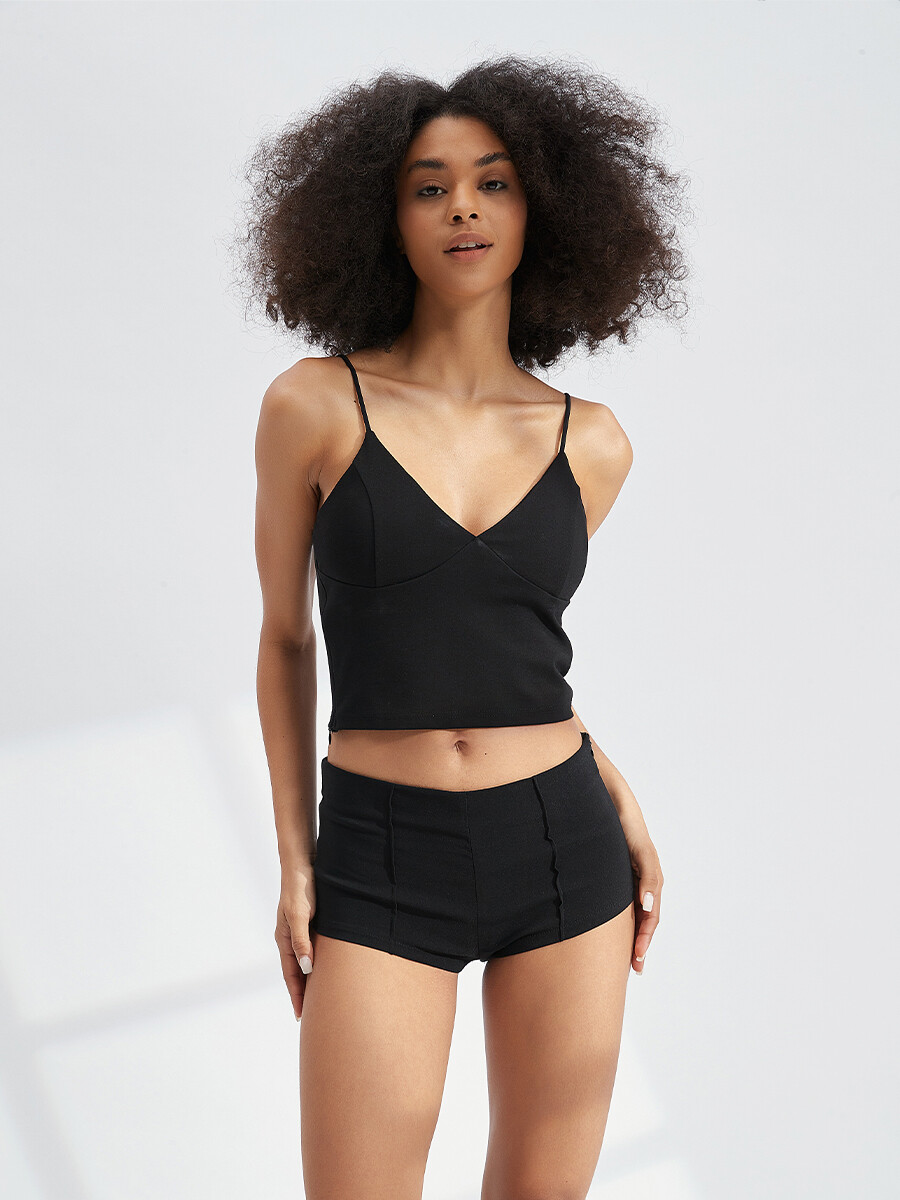 SHORT VALERY - NEGRO — Guapa - Paprika