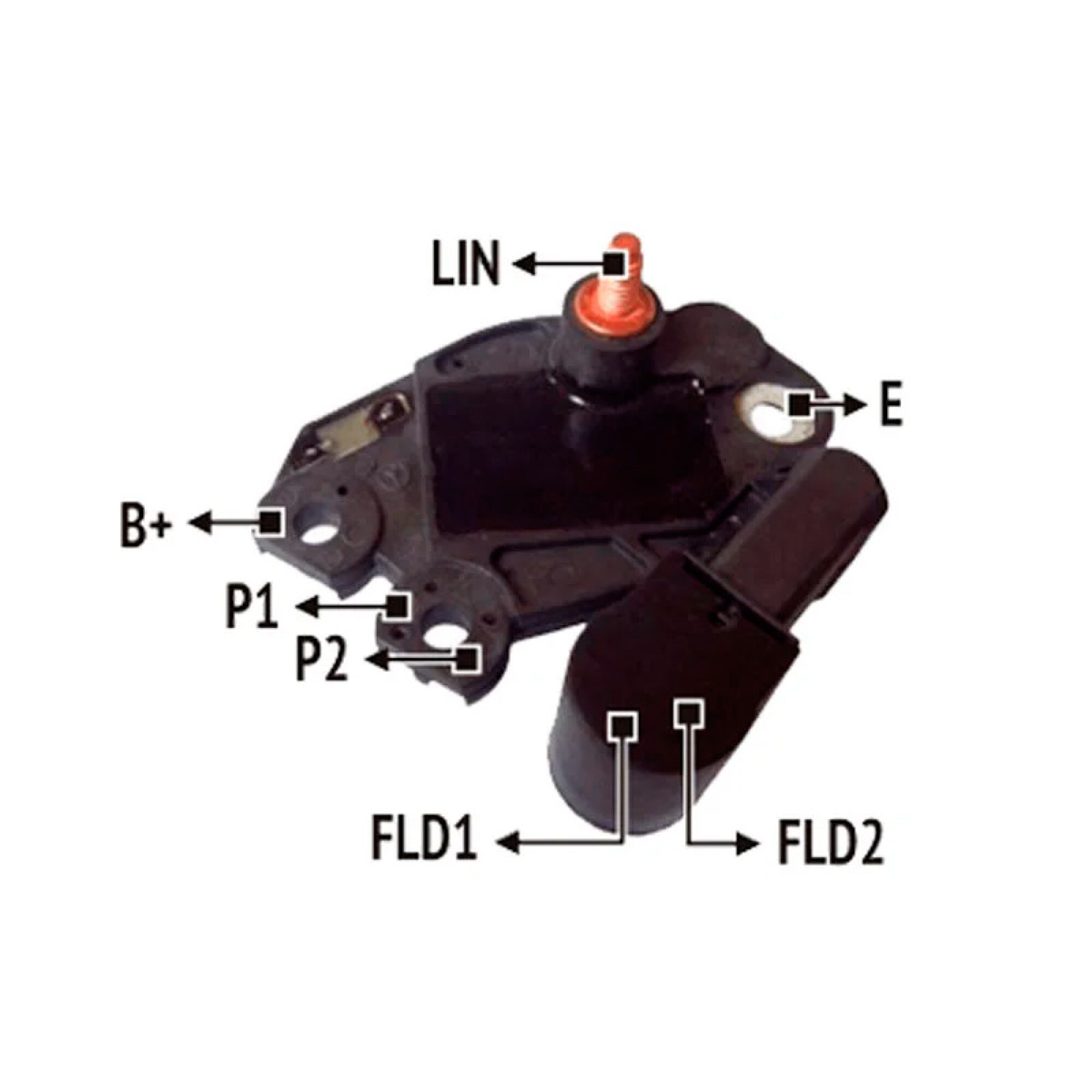 REGULADOR VOLTAJE CITROEN - PEUGEOT C3 206 VALEO=M.426 NOSSO — Cymaco