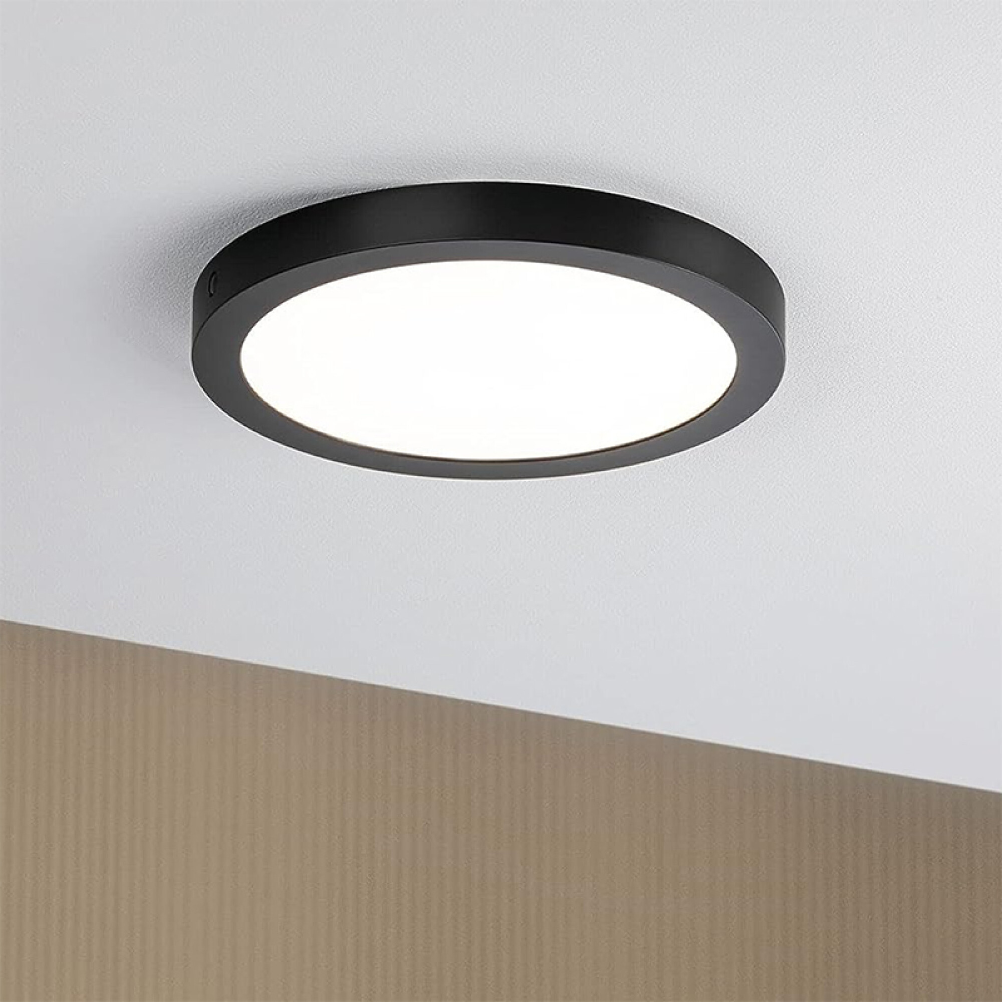 Panel LED Redondo de Adosar Negro 24W — Unilux
