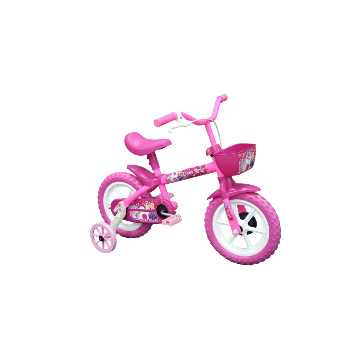 Bicicleta Track Iris Aro 12 - Rosado/Blanco — Bristol