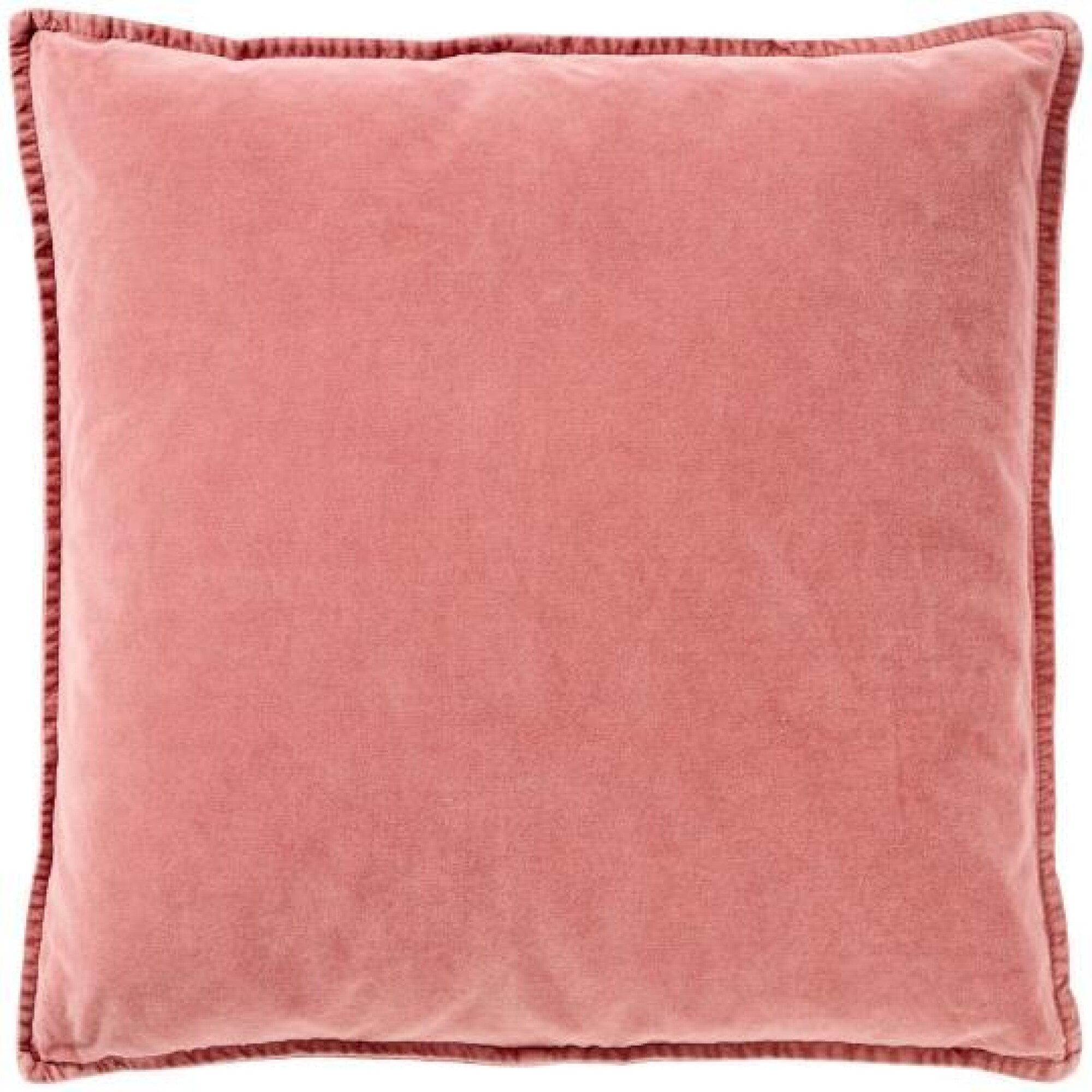 Almohadón terciopelo 52x52 cm, rosa pálido — Soho Deco