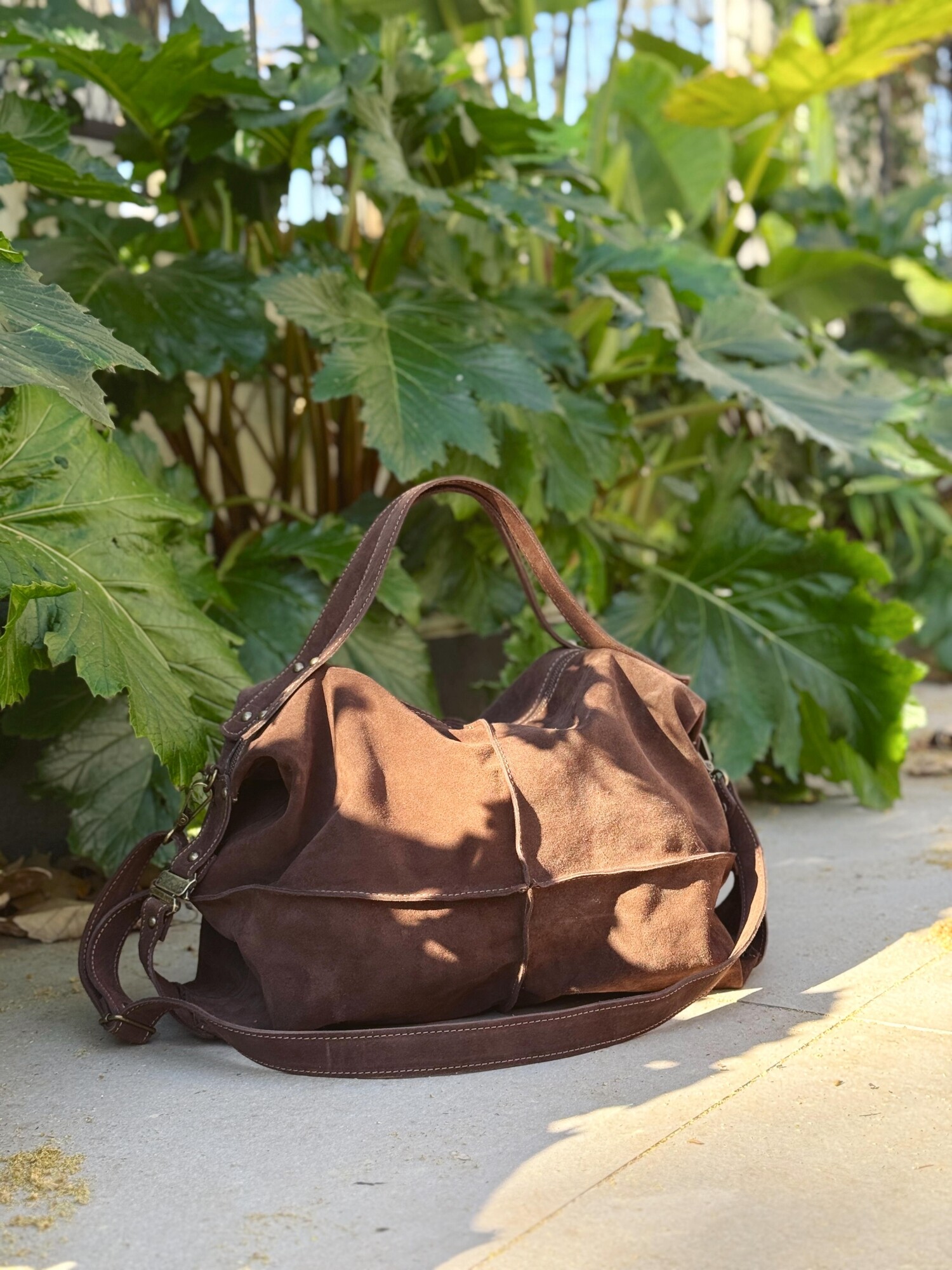 Bolso Rodeo - Chocolate Gamuza — Percibal