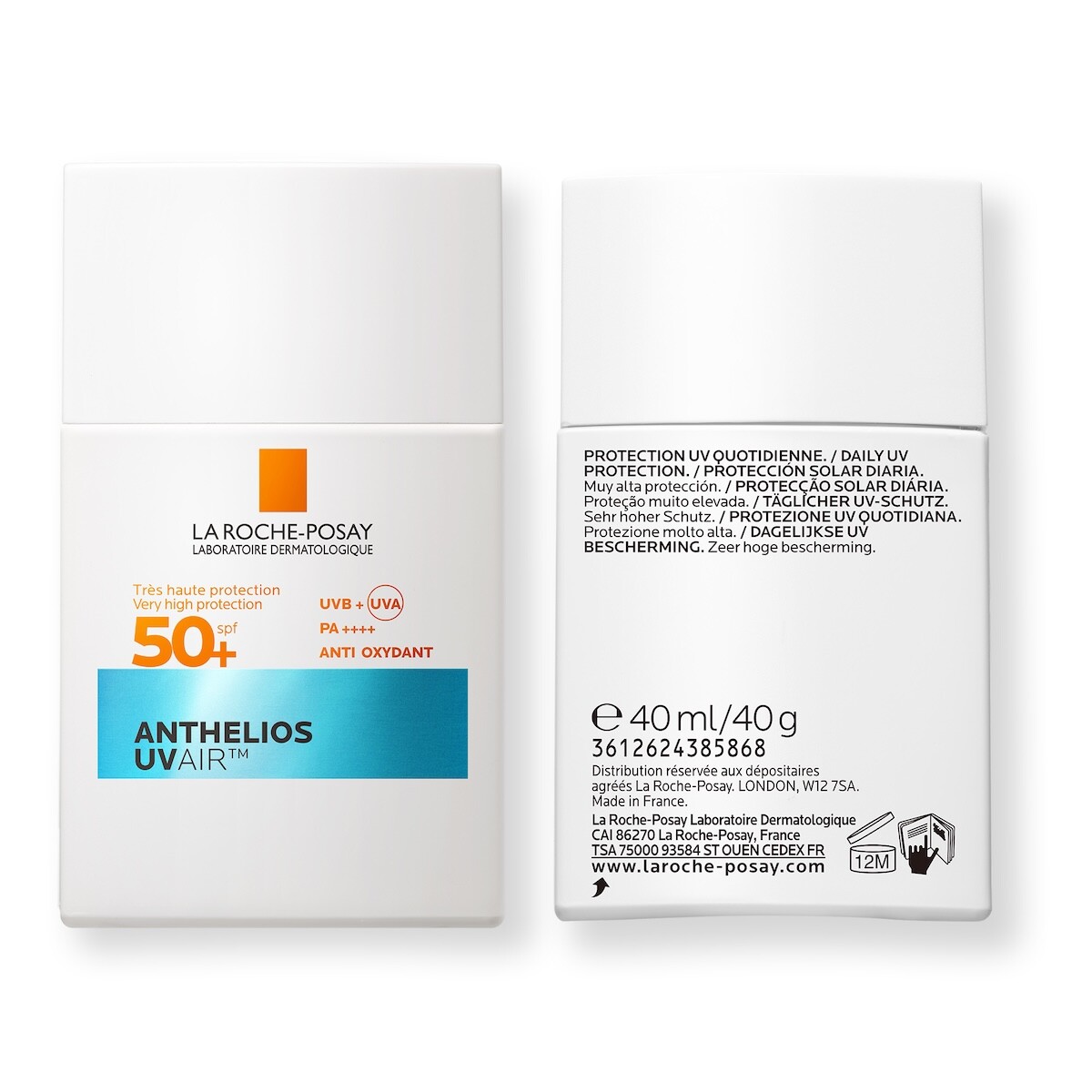 Protector Solar La Roche Posay Anthelios Uv Air Fps50+ 40 Ml — Farmacia ...