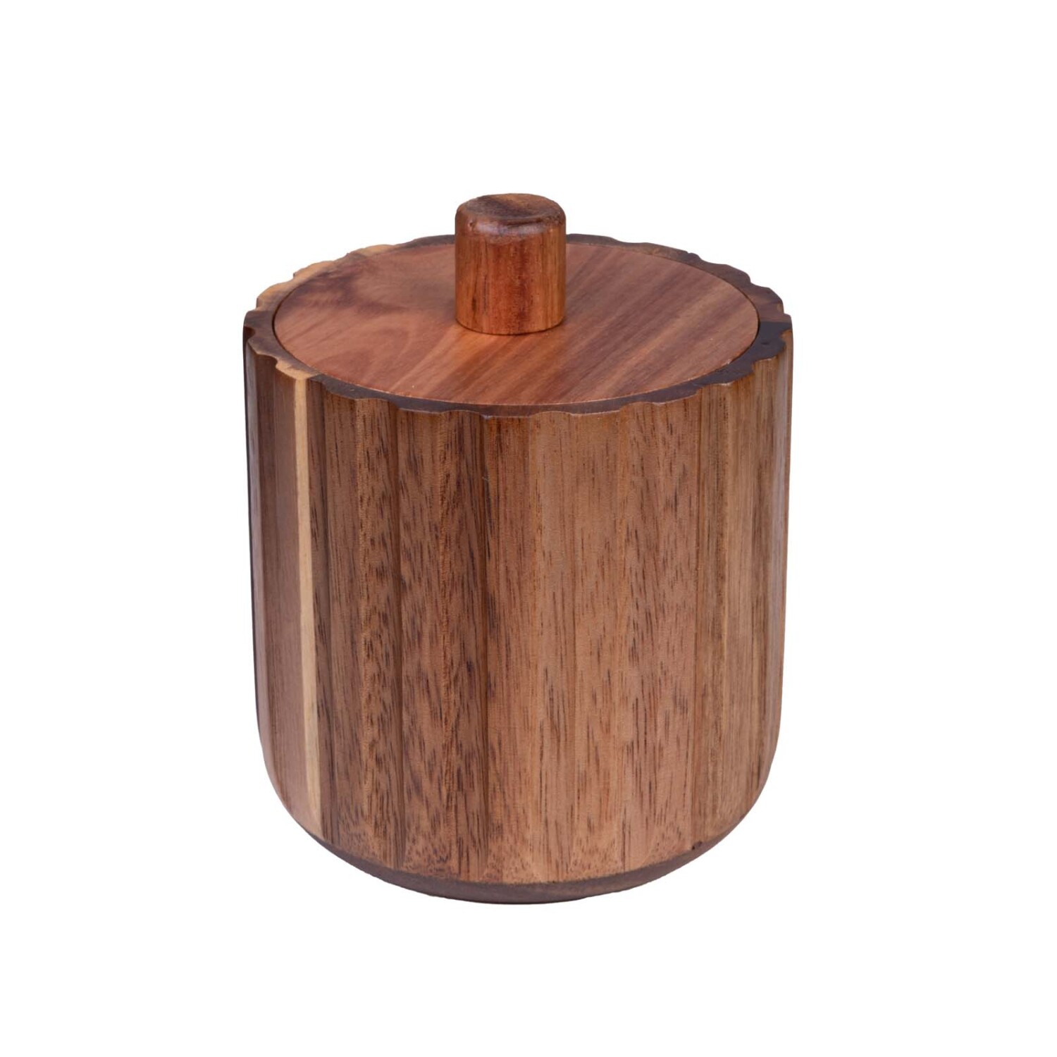 Porta Algodón Wood Brm Natural/beige Madera Brm-0681 — Divino