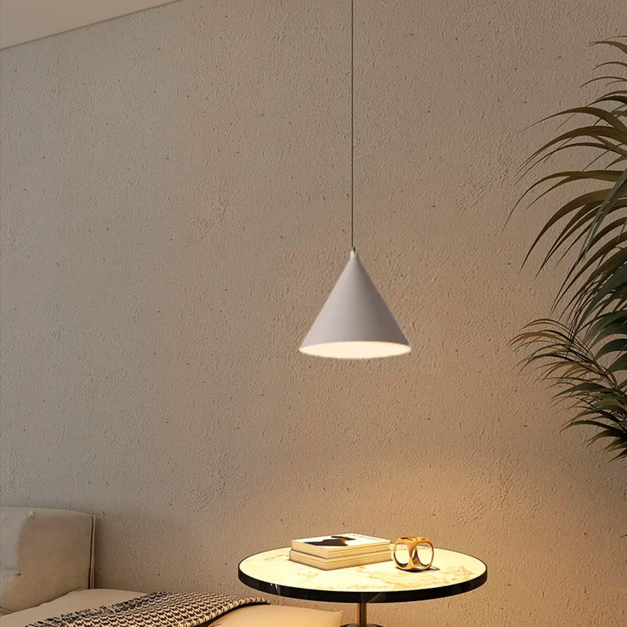 Luminaria Colgante Bucarest Big Blanca ø 35 cm — Serlux
