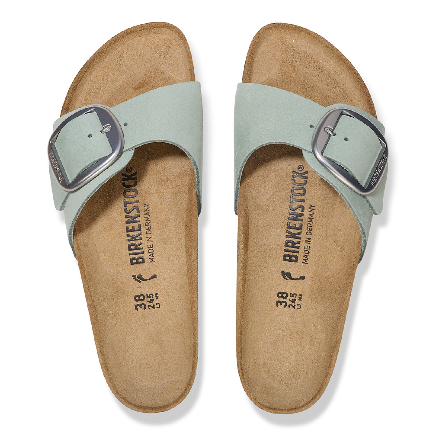 Madrid Big Buckle LENB Pure Sage - Pure Sage — Birkenstock