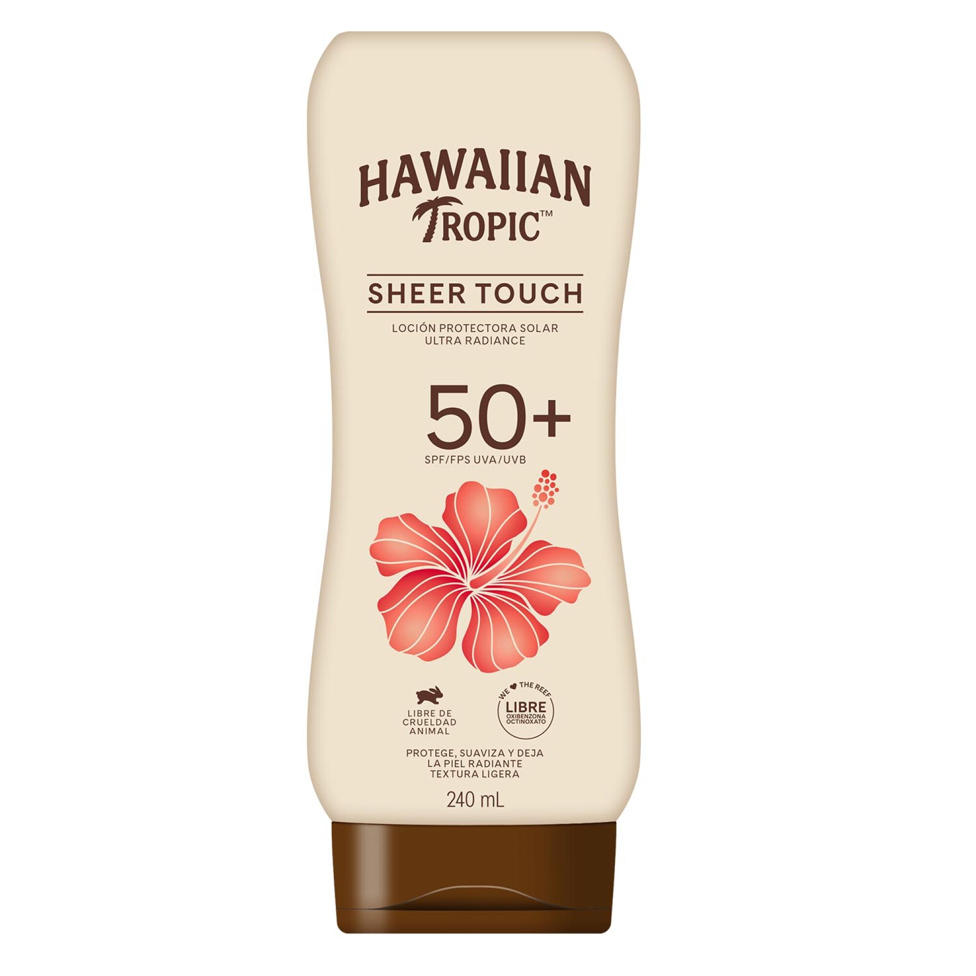 Protector Solar Hawaiian Tropic - Sheer touch 50+ 240 ml — Farmacia Don ...