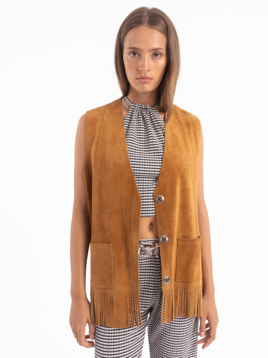 Chaleco Dango Gamuza - Tostado — Pastiche