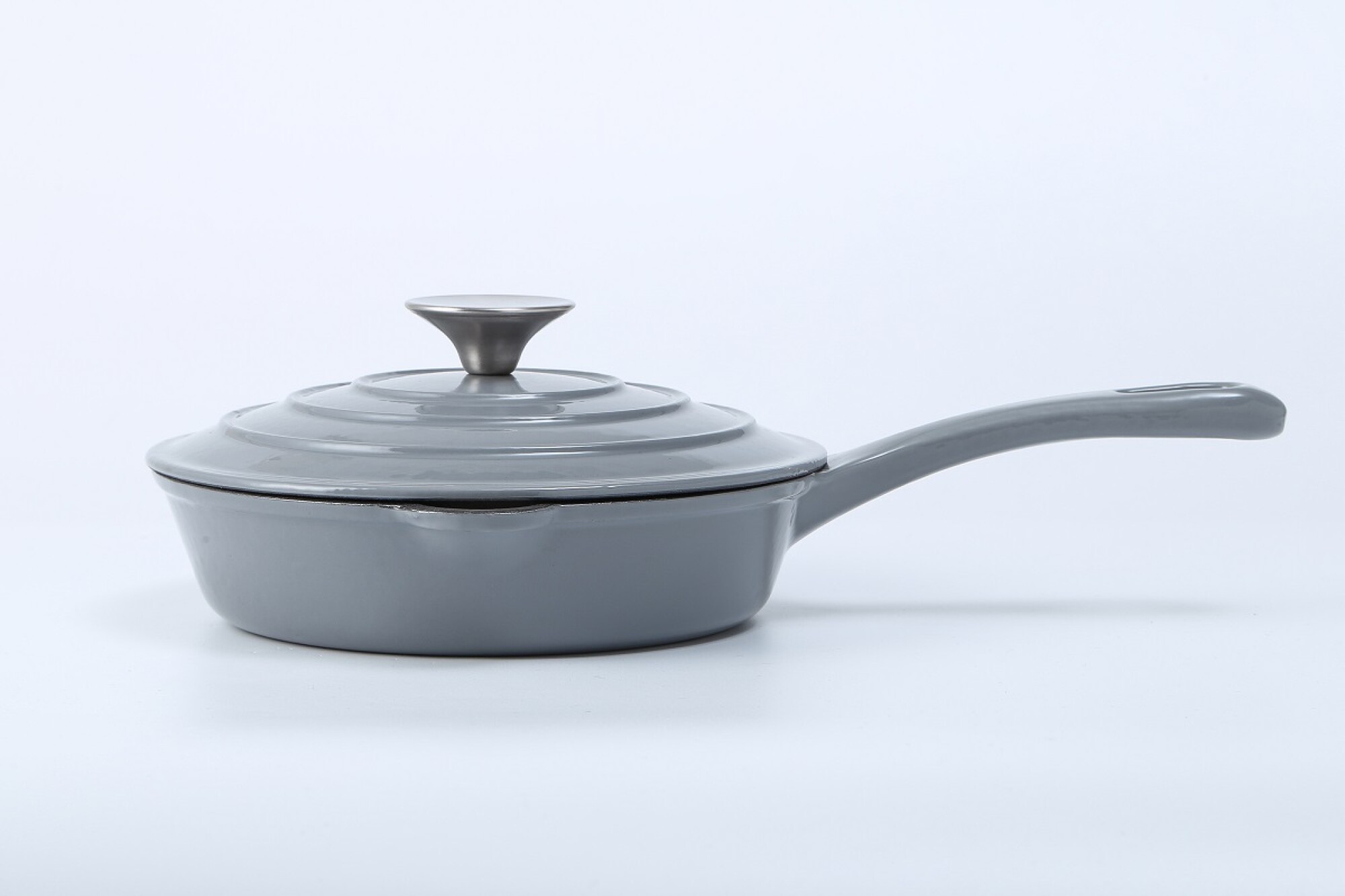 Sarten Gris Esmaltada 20 cm. con tapa | Haoke — Volf