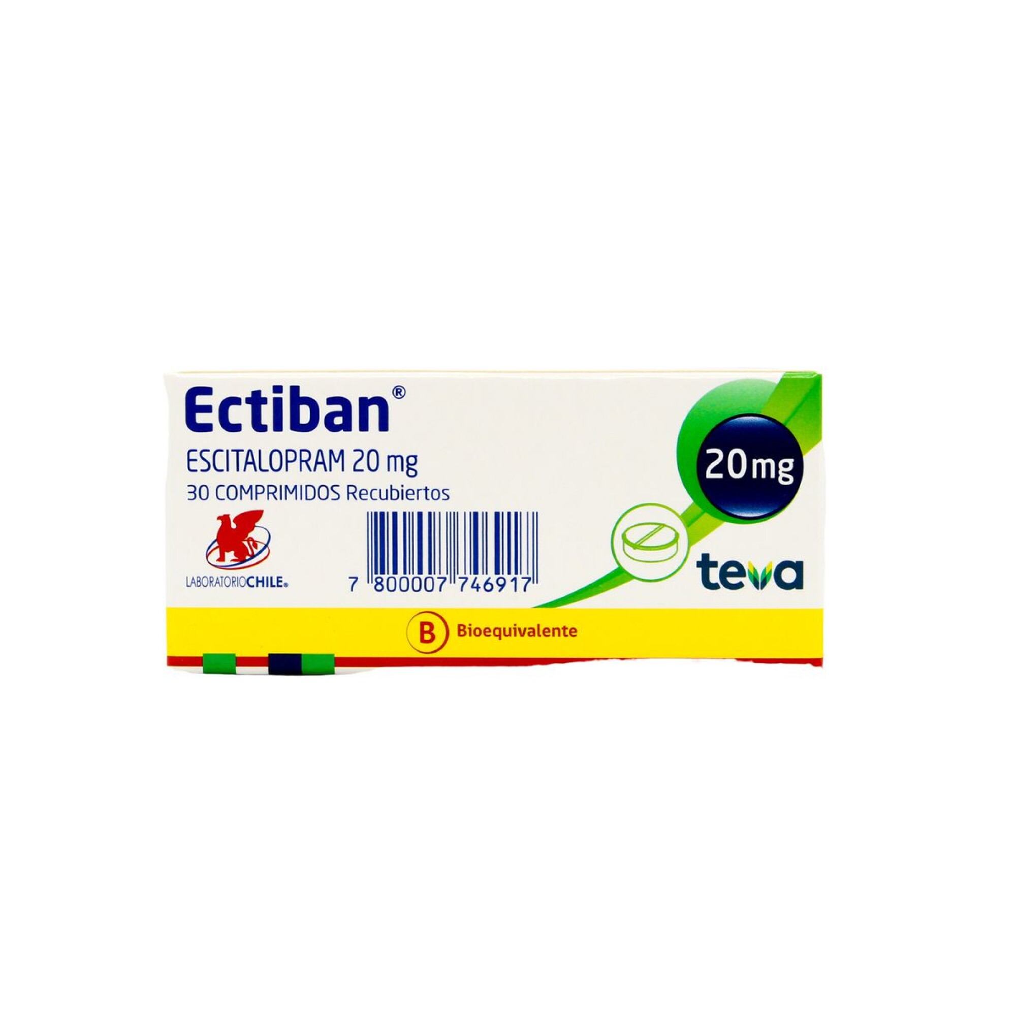 ECTIBAN 20 MG. CJ X 30 COMP. — Farmacenter