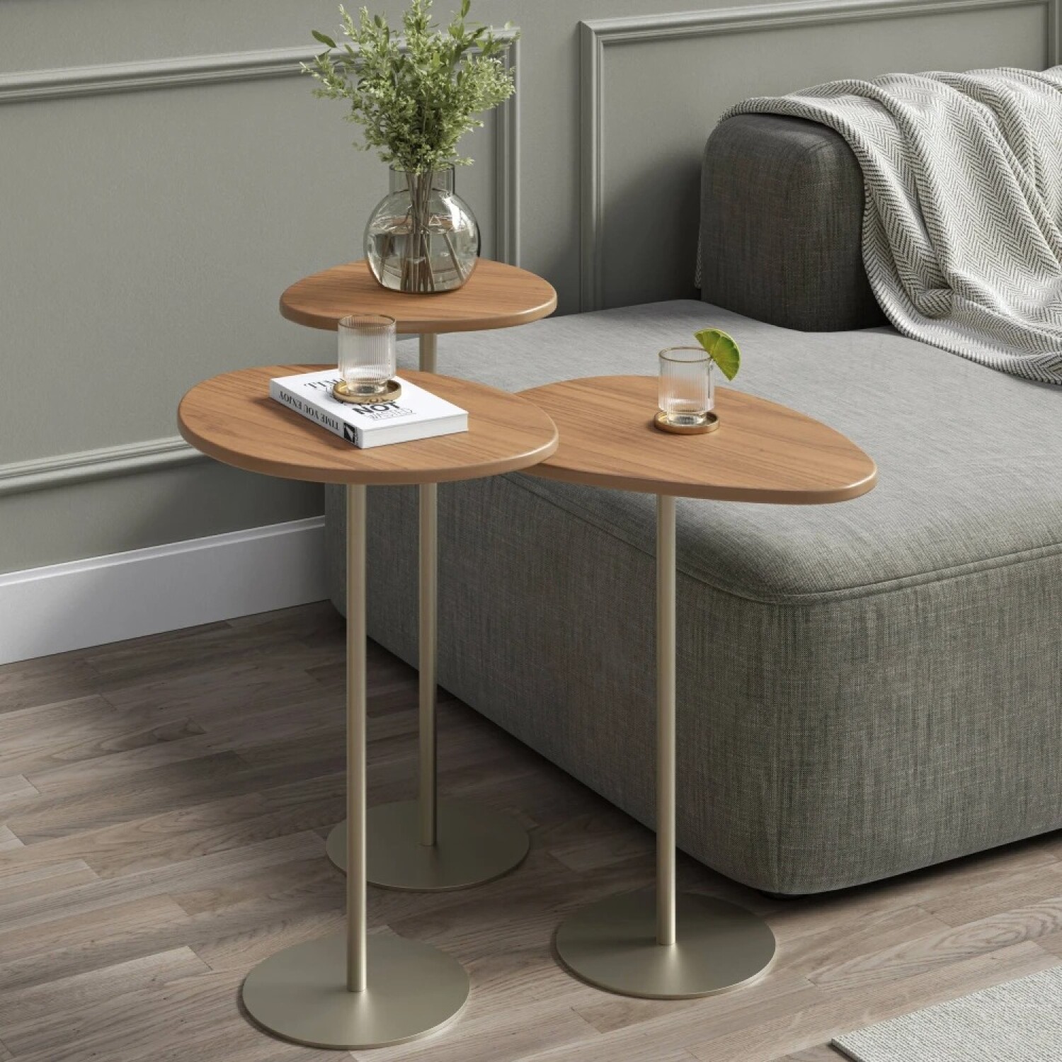 Conjunto de mesas Laterales - Botanic Canela — Rustico Hogar