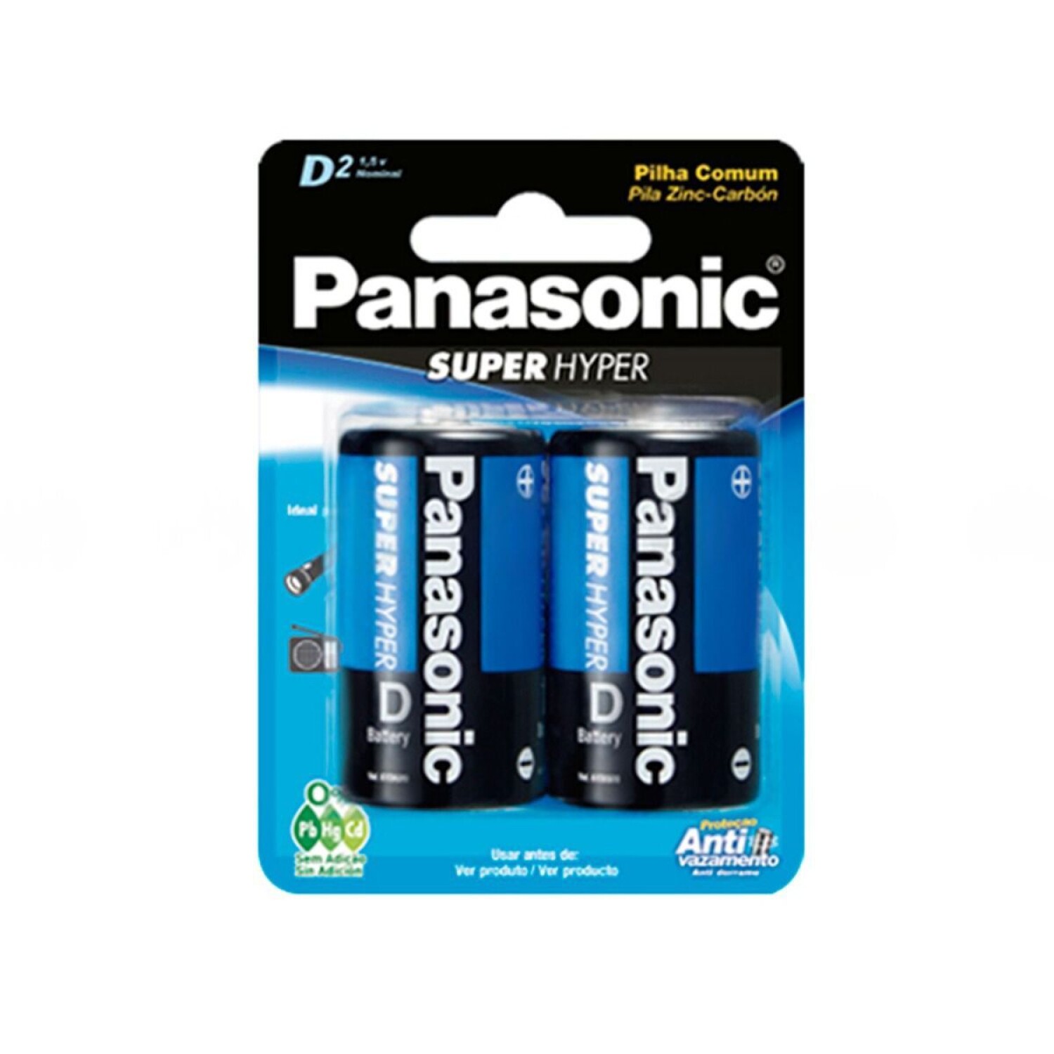 PANASONIC PILA ULTRA HYPER D GRANDE X 2 — Farmacenter