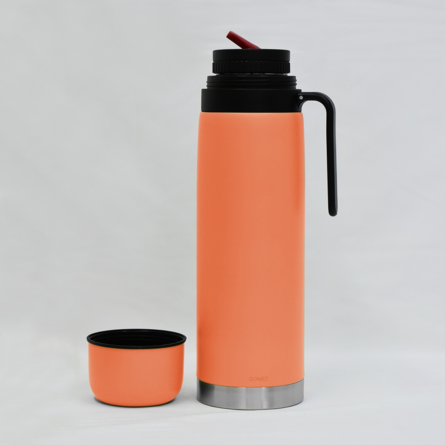 Kit Comet de Termo 1L y Mate 140ml en Acero Inox Doble Pared - Coral — HTS