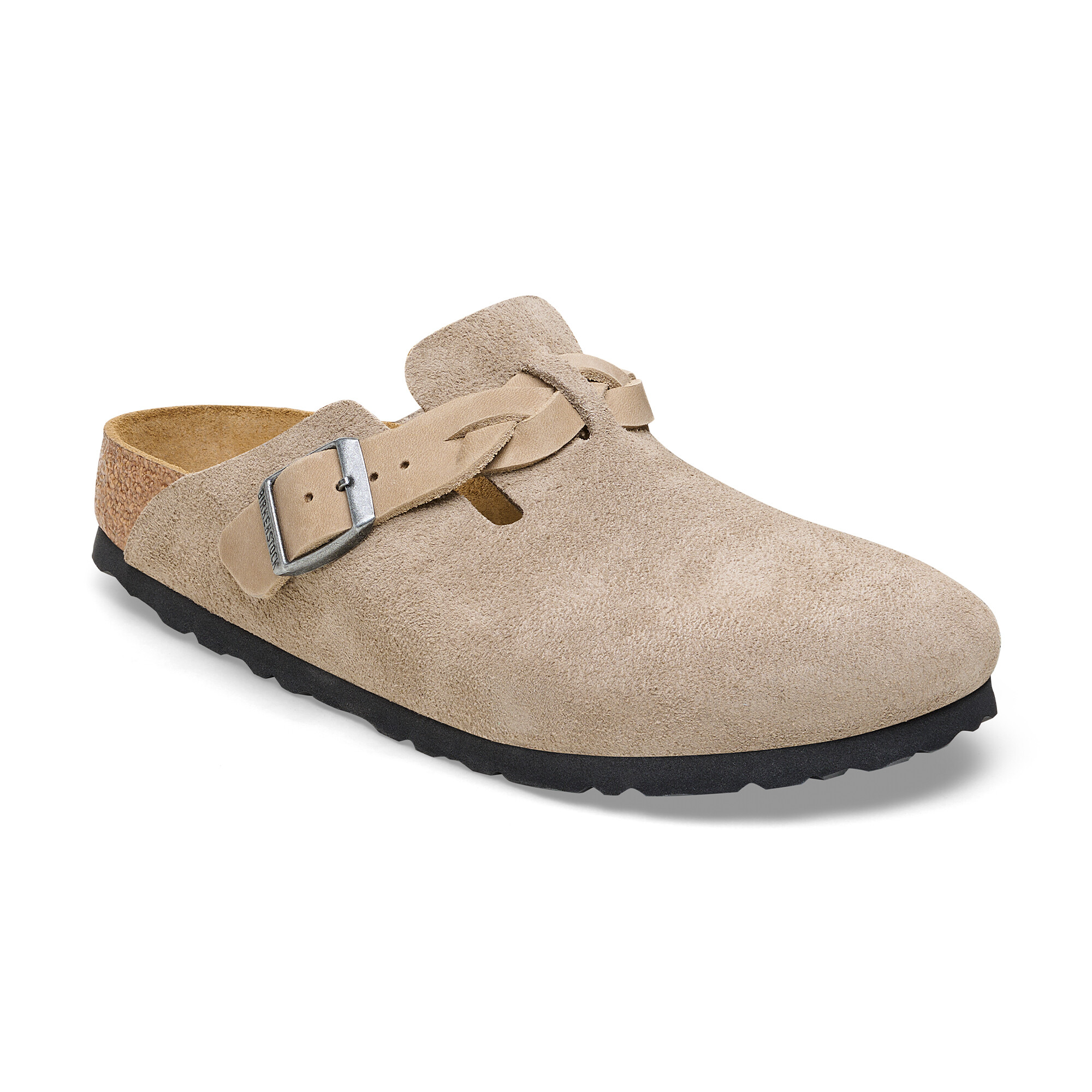 Zueco Boston Braided LEOI/LEVE - Estrecho - Taupe — Birkenstock