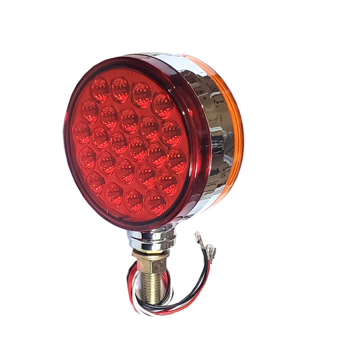 FARO LED - DOBLE FAZ LED REDONDO 12-24V 10CM AMBAR ROJO - — Cymaco