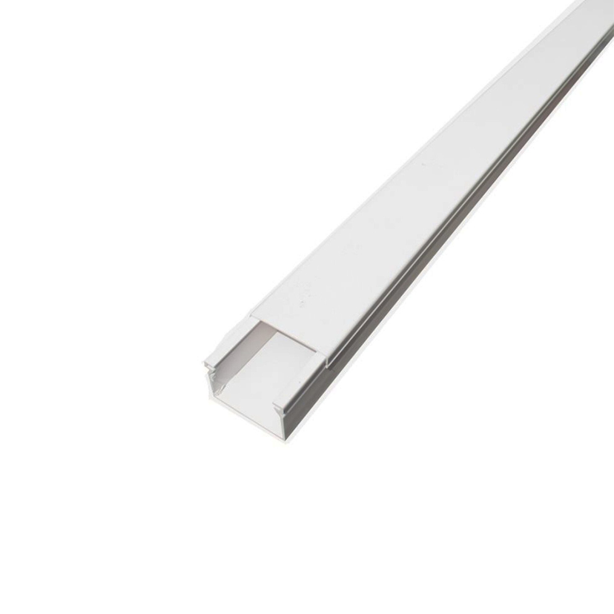 Ducto plástico blanco 20x10mm, 2 mts. - ZO0400 — Fivisa