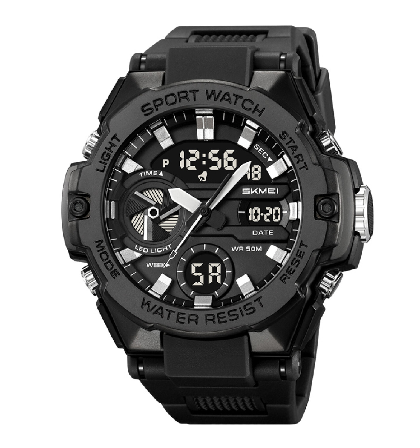 Reloj Skmei 2383bk Digital Analógico Negro Unisex — Riviera Joyas