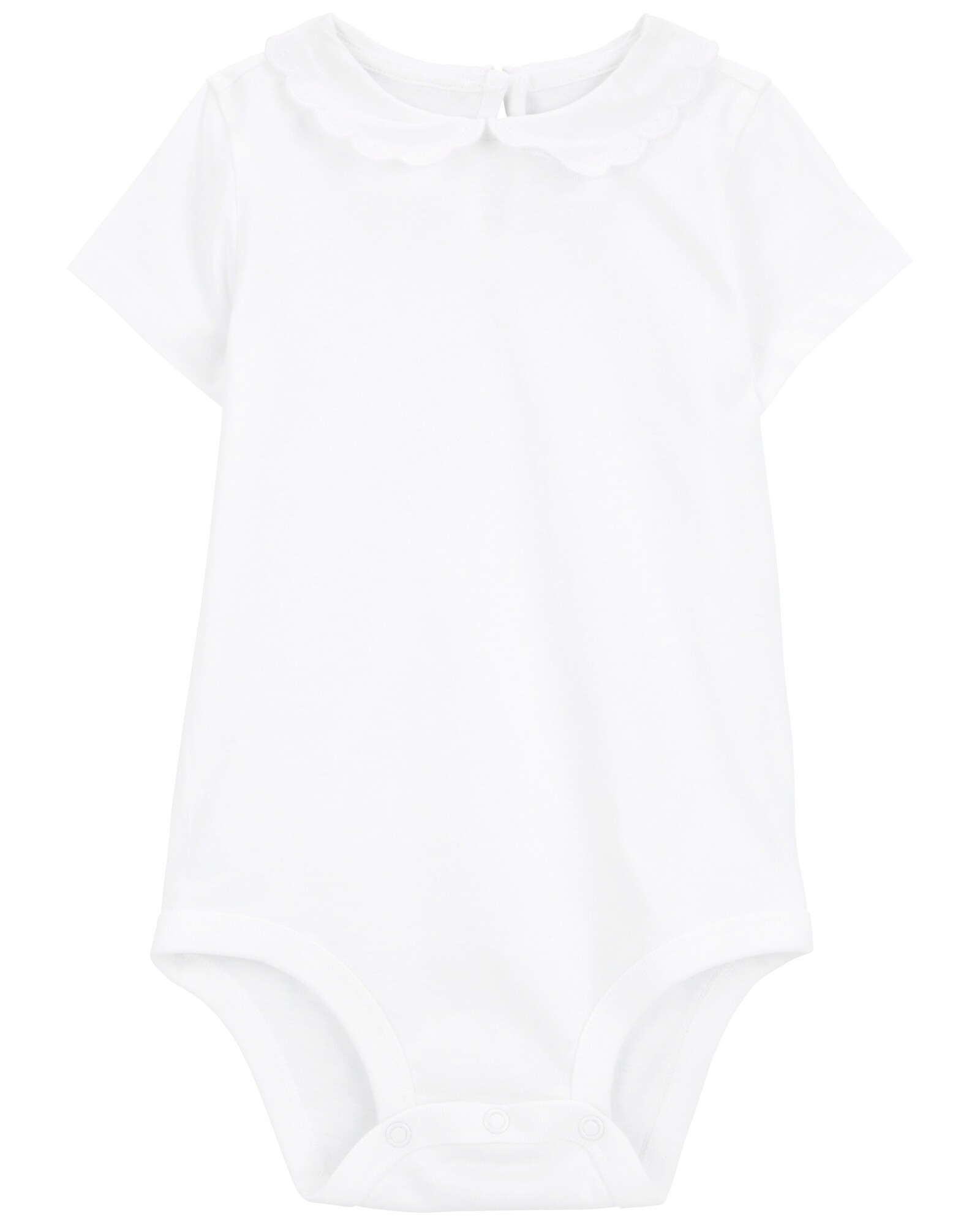 Body de algodón, con cuello mago festoneado — Carters PY