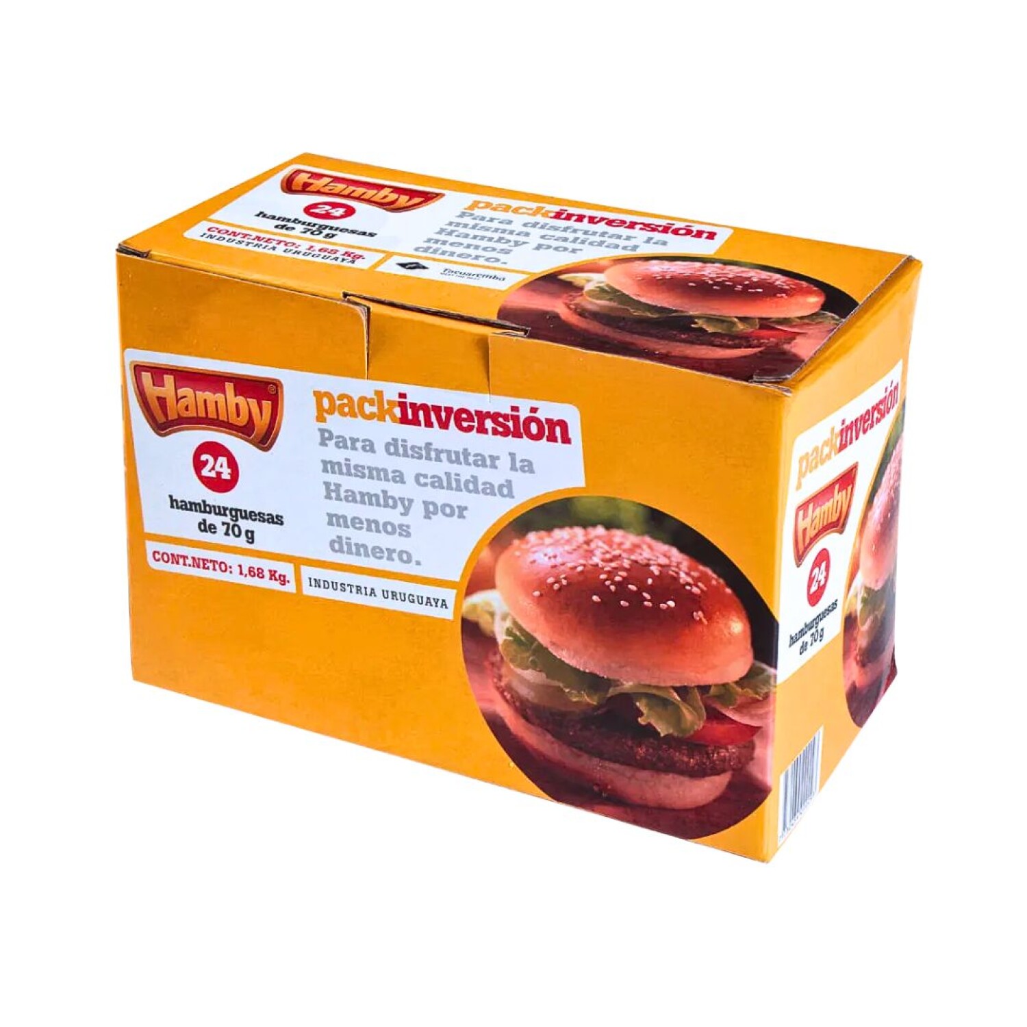 Hamburguesa Hamby - Pack inversión - 24 ud. - 1,68 kg — CONGELADOS.COM.UY
